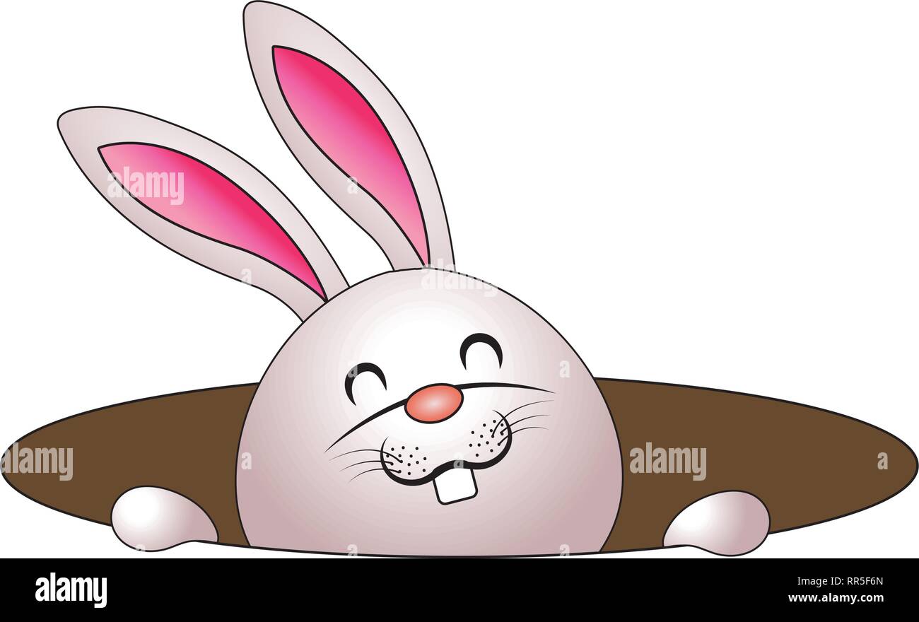 cute rabbit cartoon Stock Vector Image & Art - Alamy