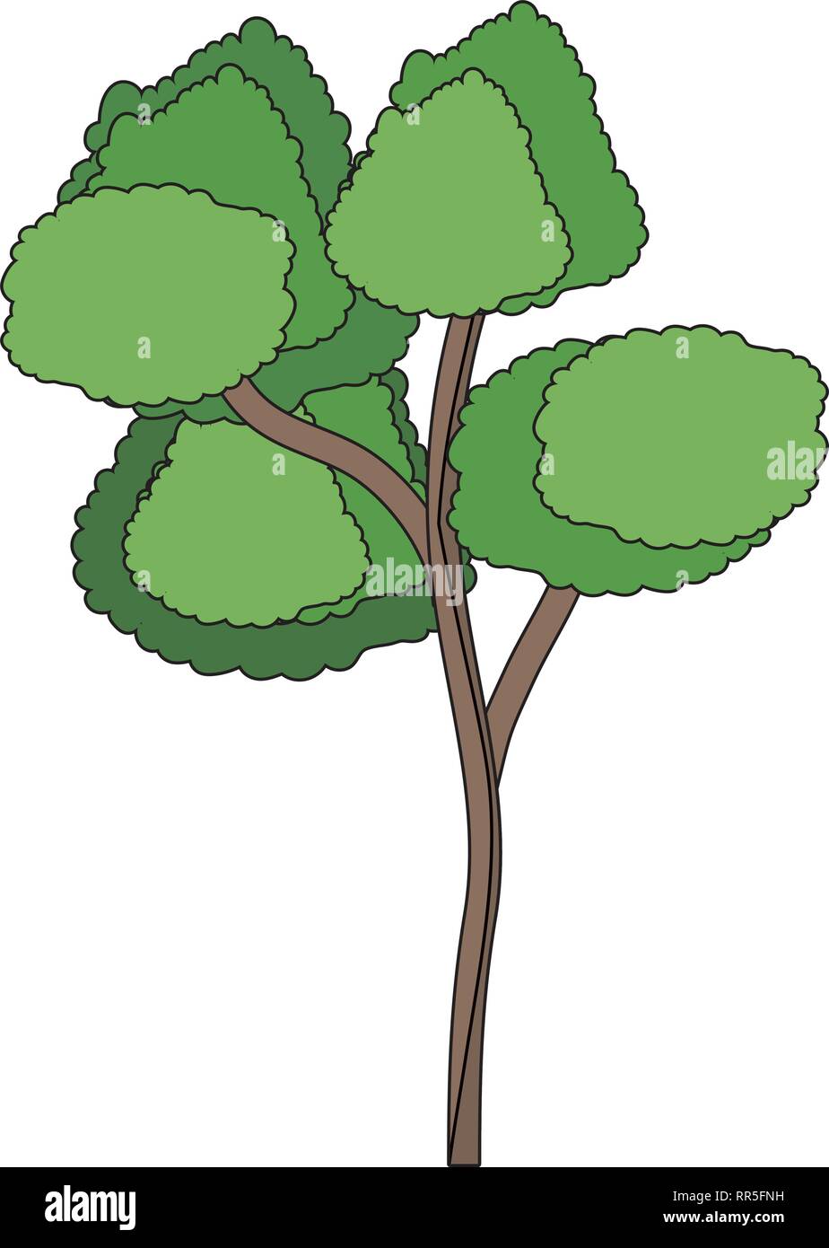 nature tree cartoon Stock Vector Image & Art - Alamy