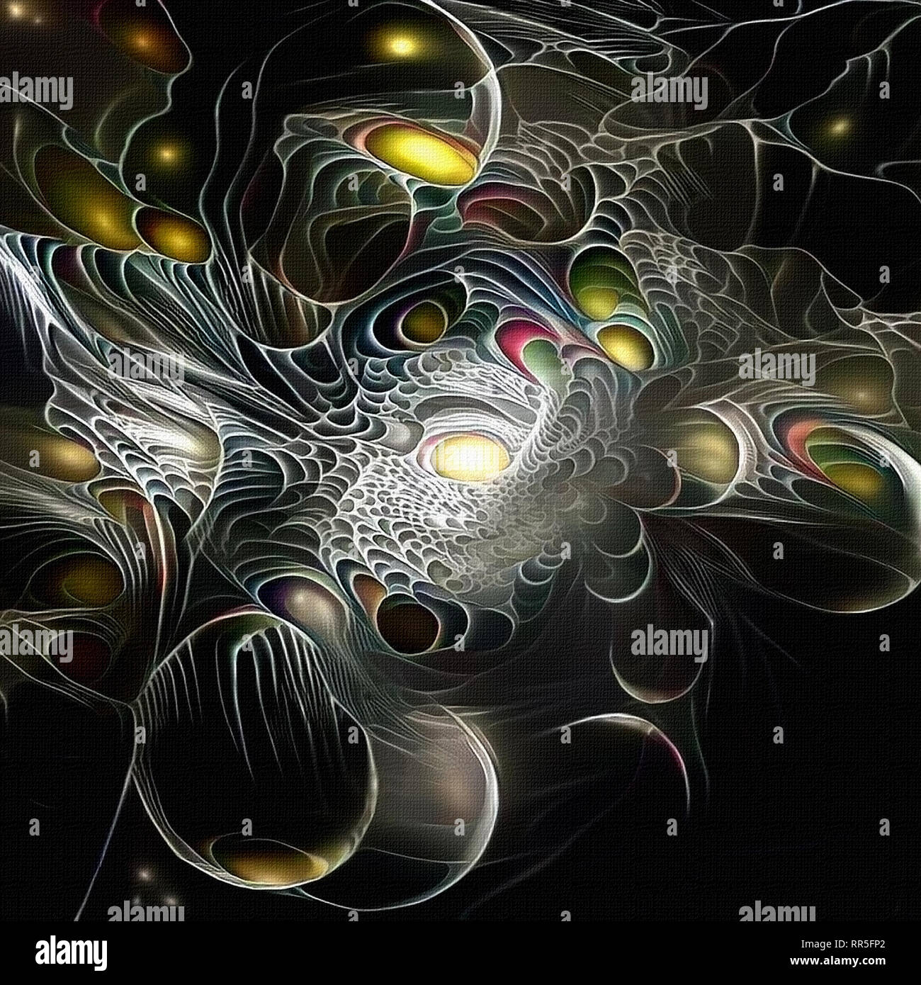 Abstract lights. Painting on canvas Stock Photo - Alamy