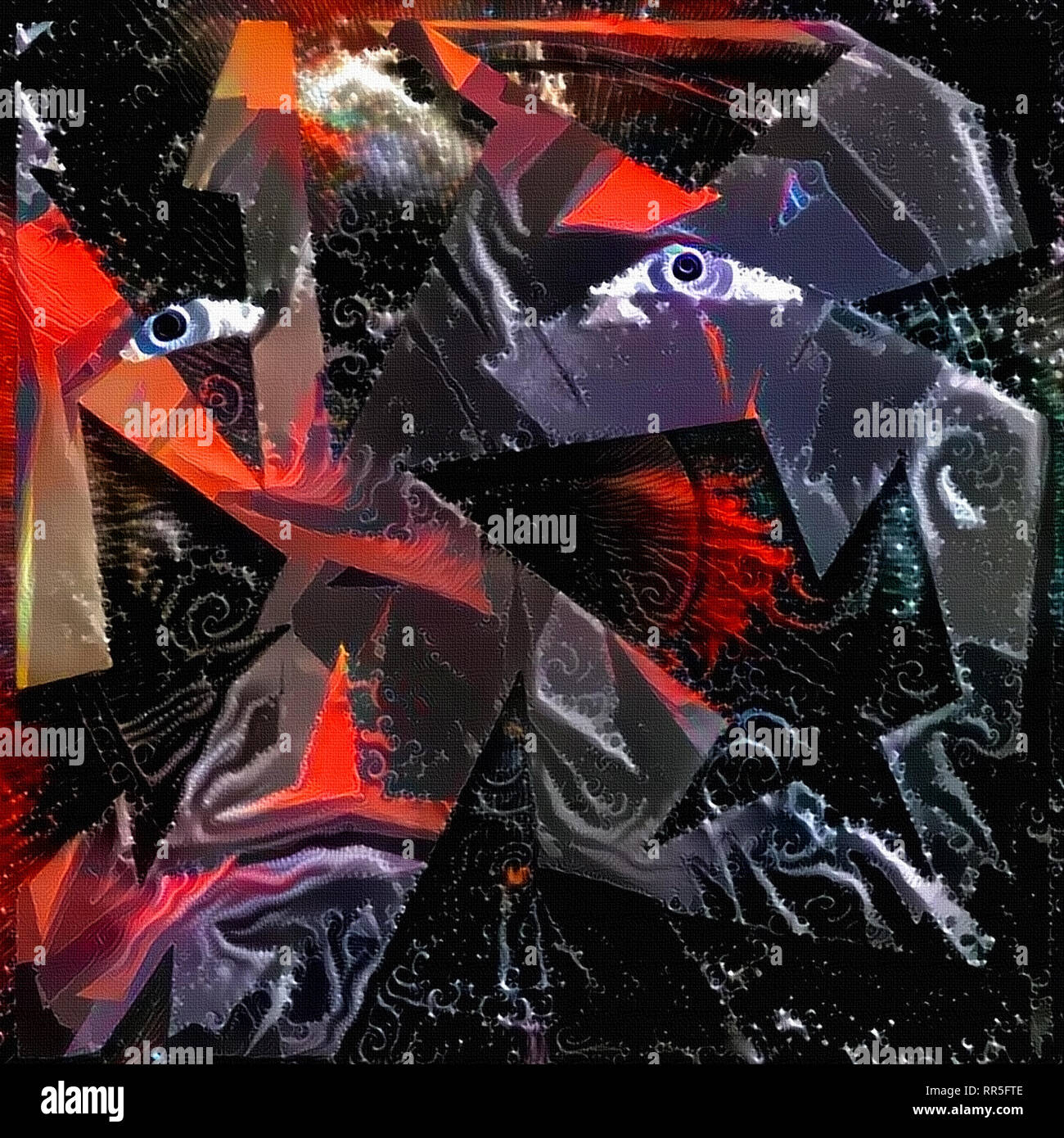 Spiritual abstract. Wise man face Stock Photo - Alamy