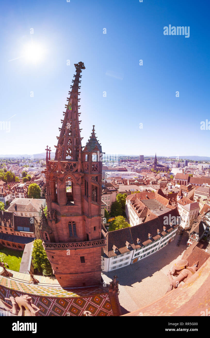 Bell tower of basel cathedral hi-res stock photography and images - Alamy