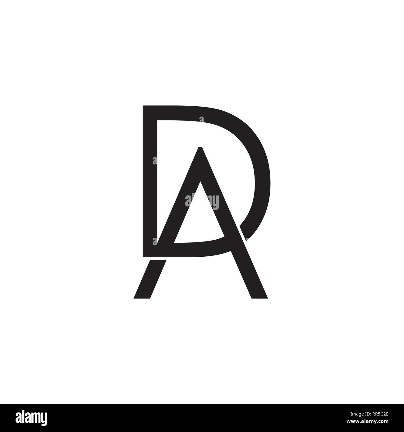 letters ad arrow design logo vector Stock Vector Image & Art - Alamy