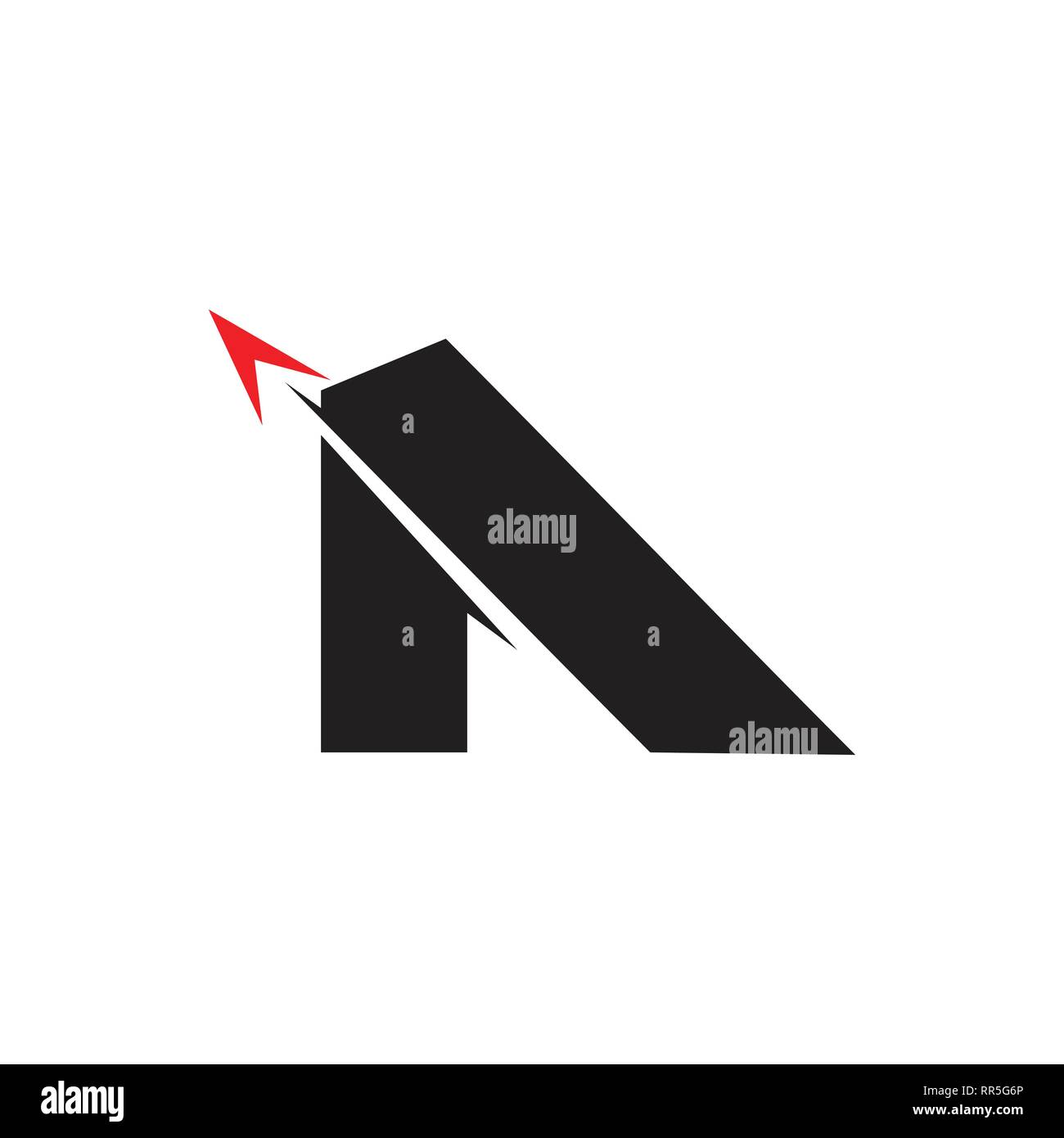 letter a simple geometric motion arrow logo vector Stock Vector Image ...