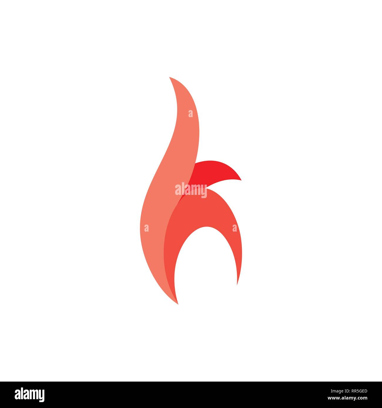 letter h fire red flame design logo vector Stock Vector Image & Art - Alamy