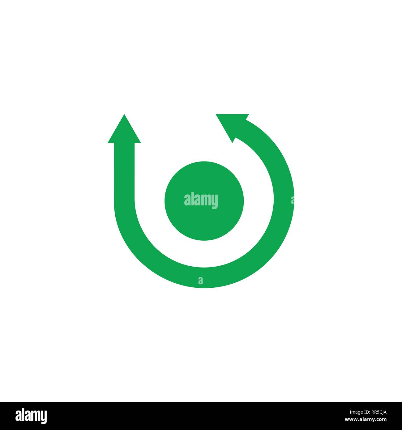 circle rotation arrows logo vector Stock Vector Image & Art - Alamy