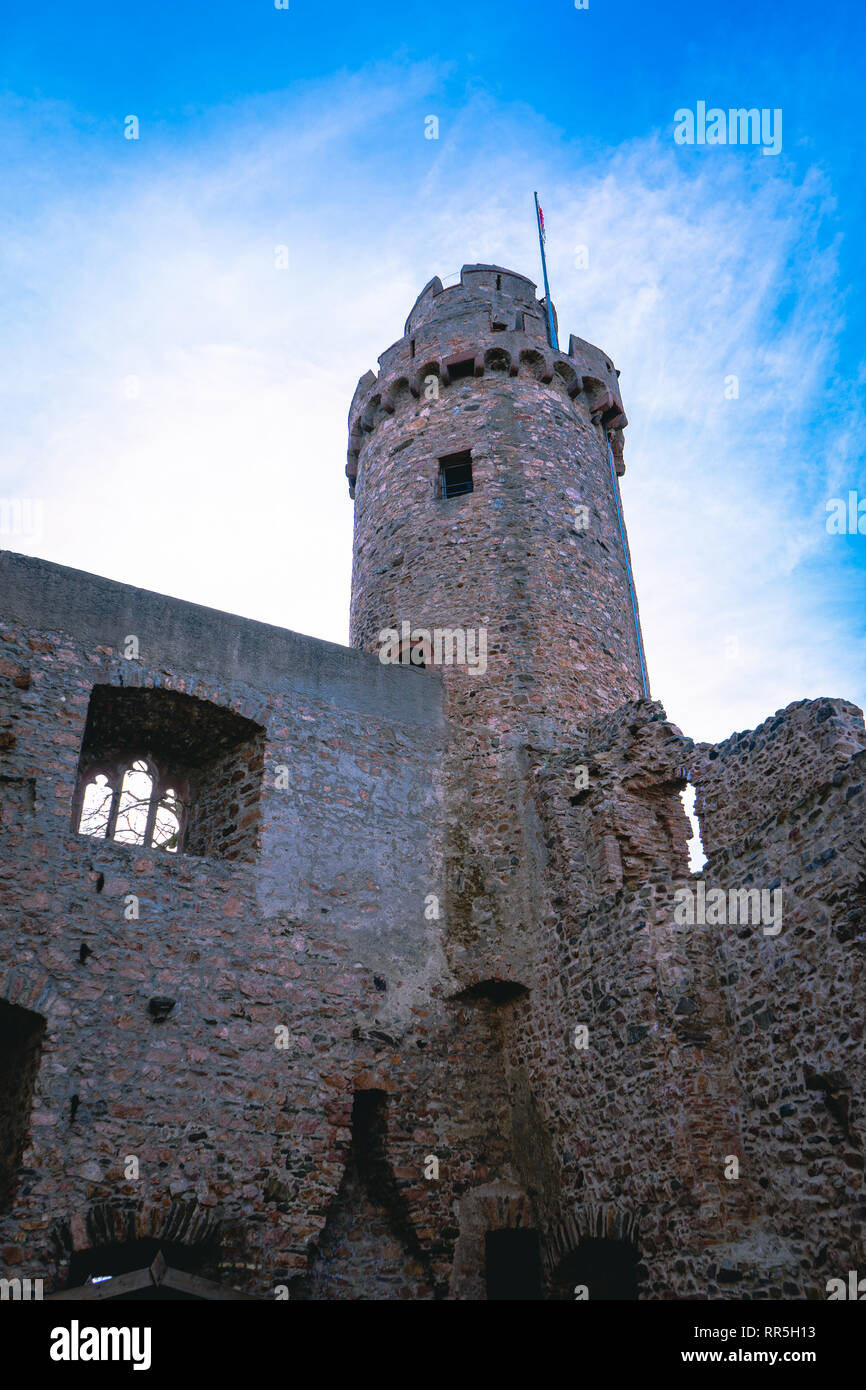 Tower of a castle in germany Stock Photo - Alamy