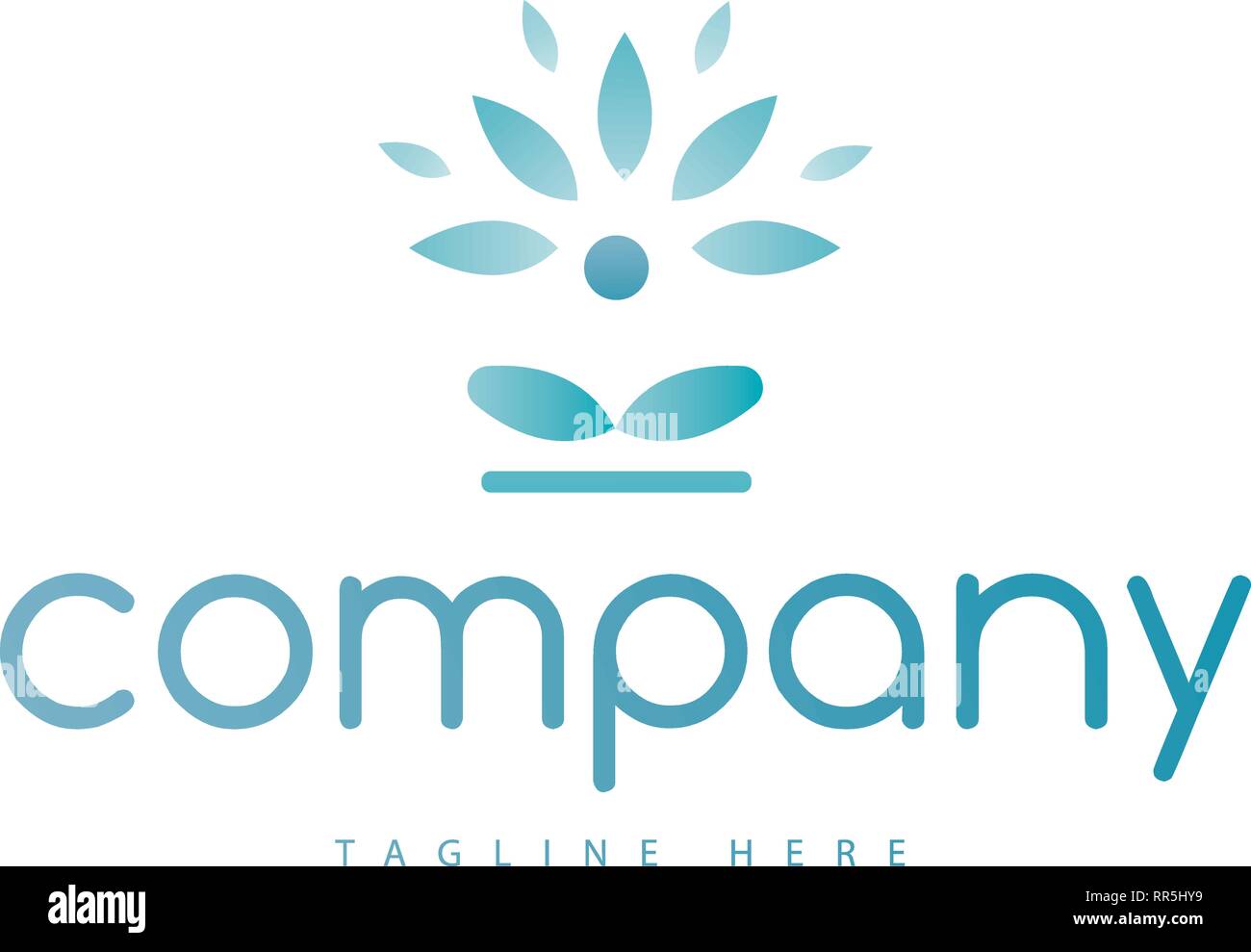 Blue logo design Stock Vector Images - Alamy