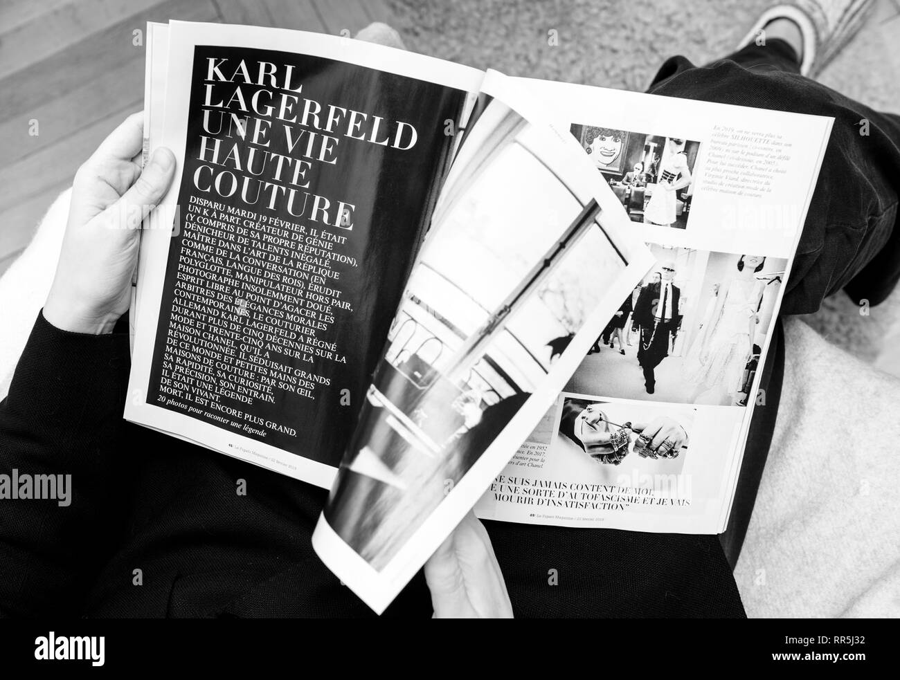 éditorial haute couture Black and White Stock Photos & Images - Alamy