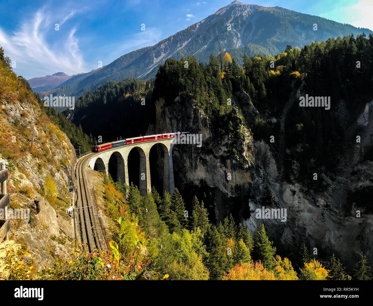 Landwasser Viaduct, Filisur, Graubunden, Switzerland Stock Photo - Alamy
