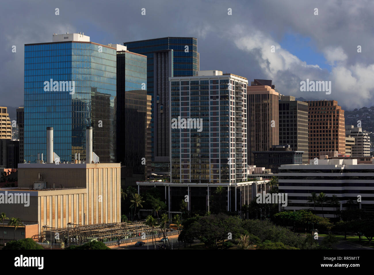 Honolulu skyline, Oahu Island, Hawaii, USA Stock Photo - Alamy