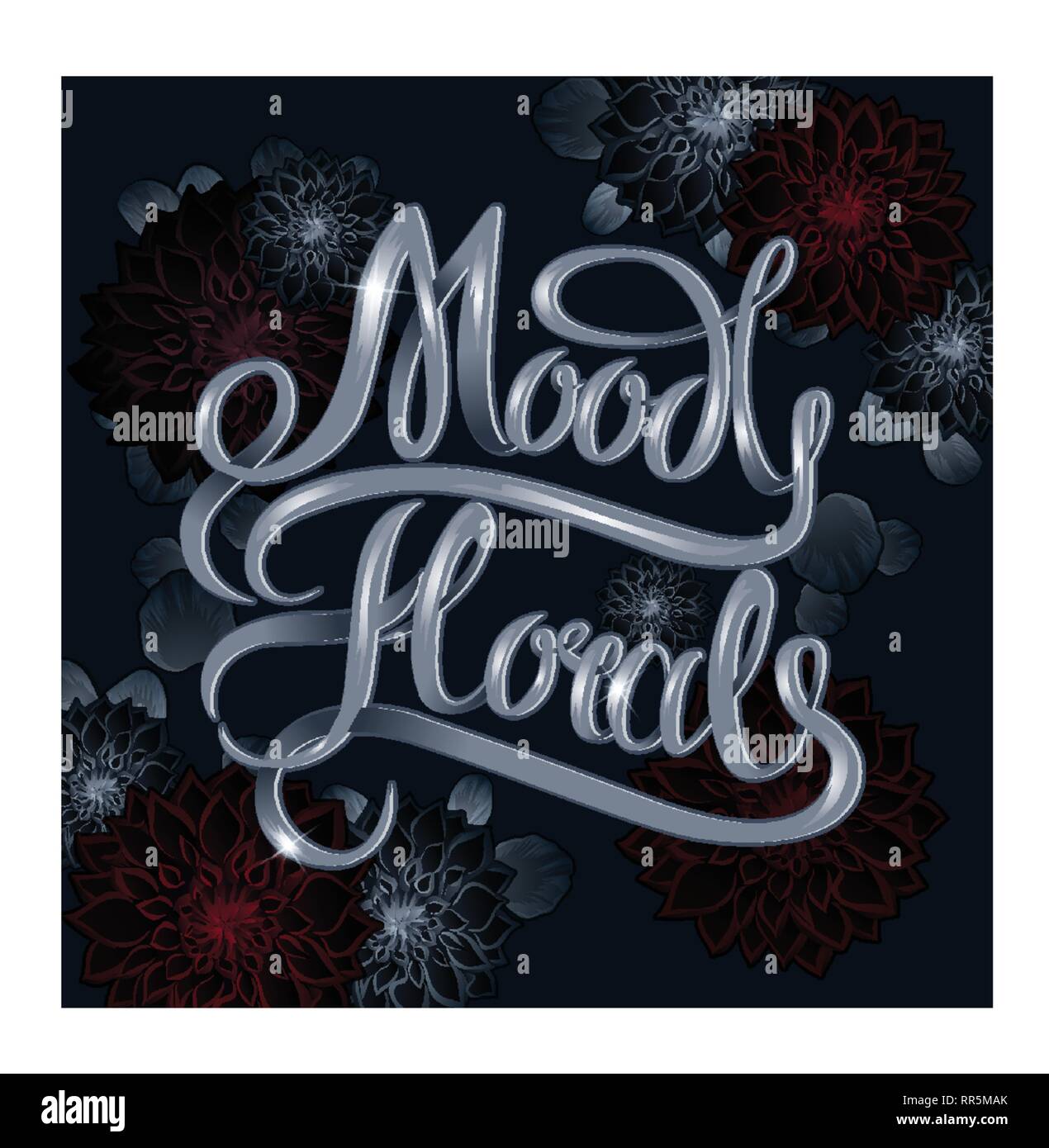 Dark and moody wallpaper Stock Vector Images - Alamy