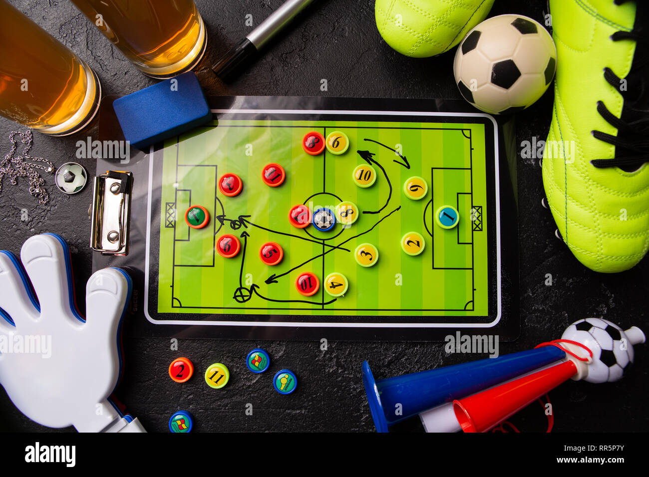 Football rattle ball hi-res stock photography and images - Alamy