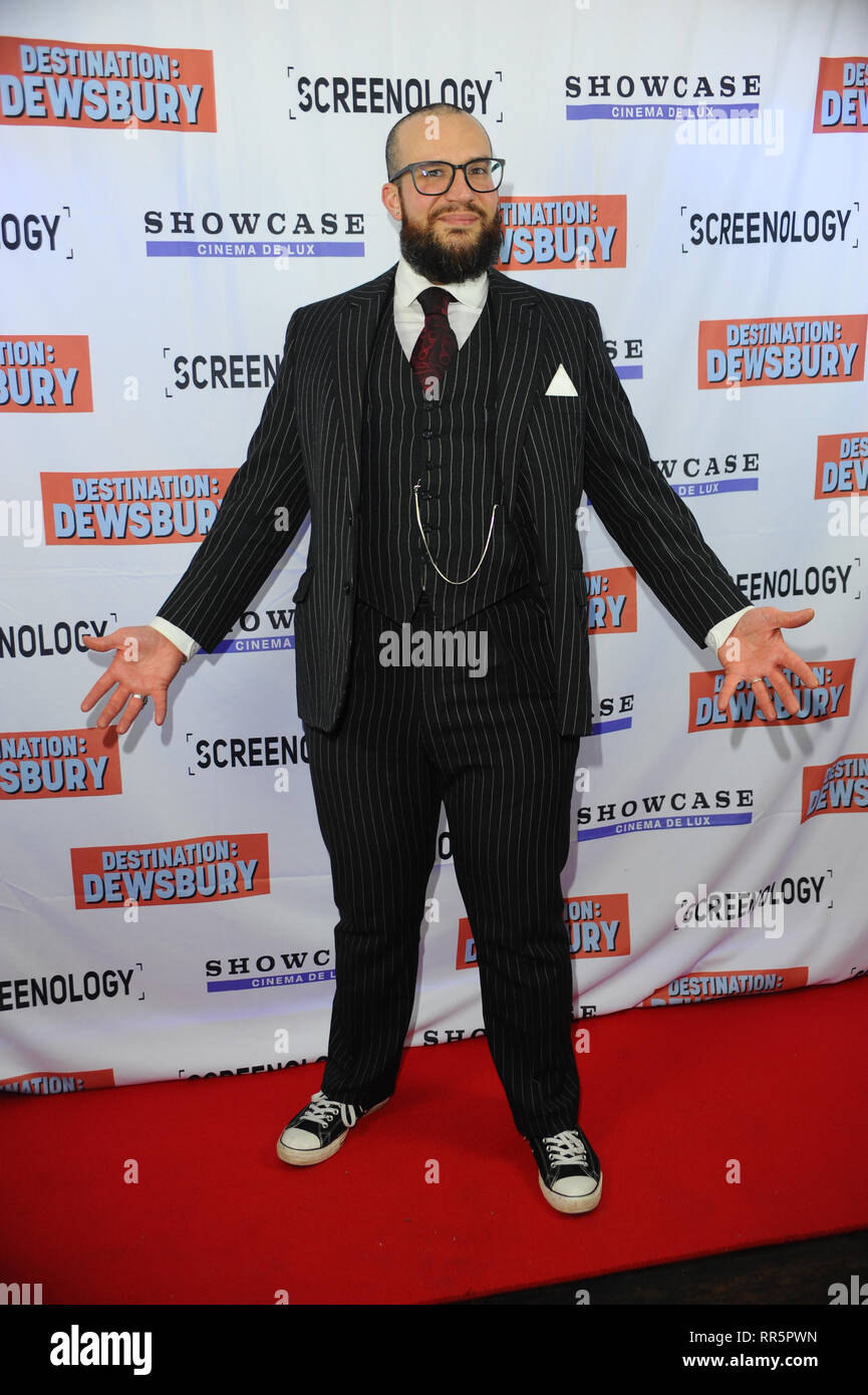 Dan Shelton seen during the Destination Dewsbury UK premiere. A ...