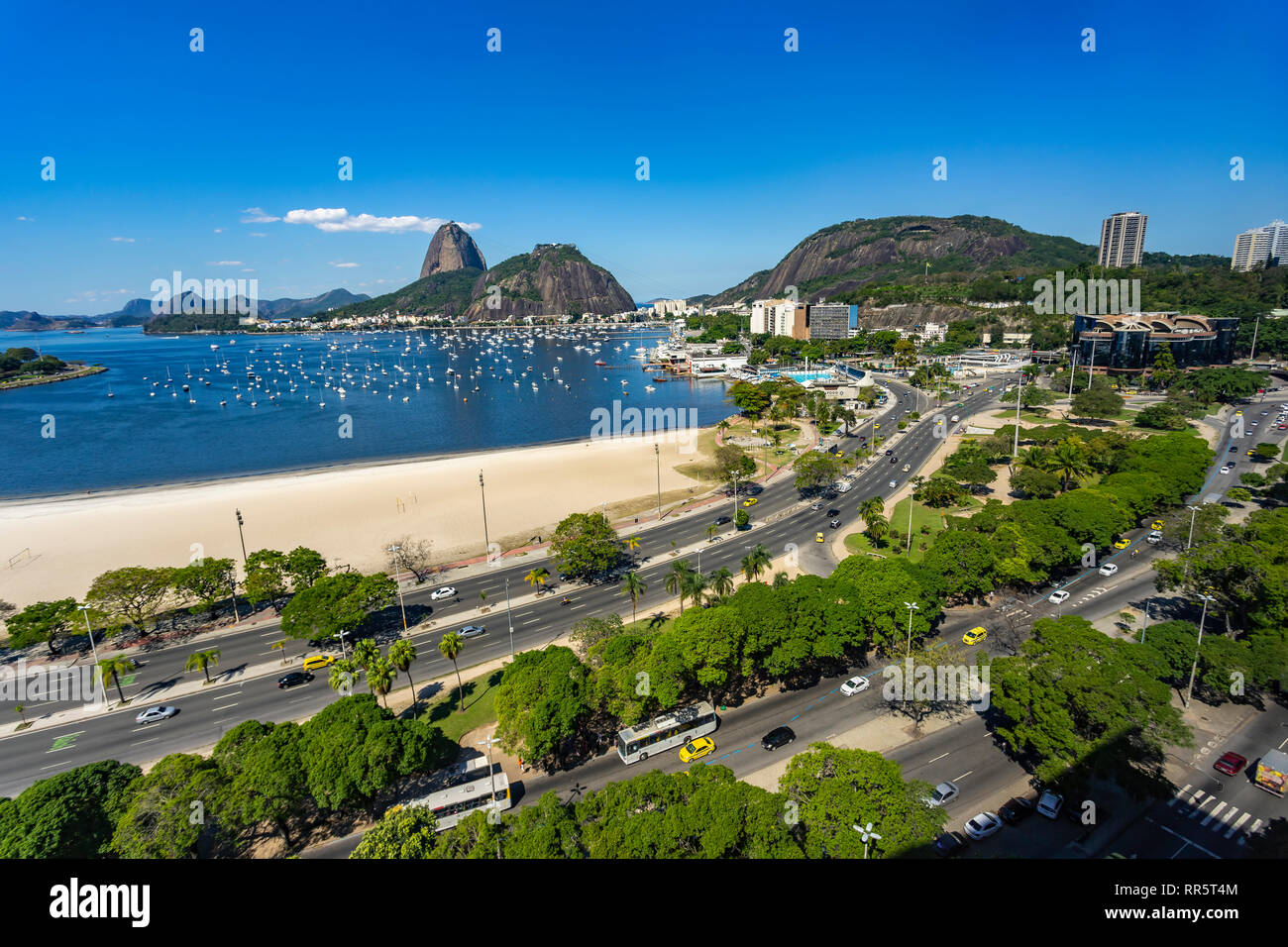 Exotic mountains. Famous mountains. Mountain of the Sugar Loaf in Rio ...