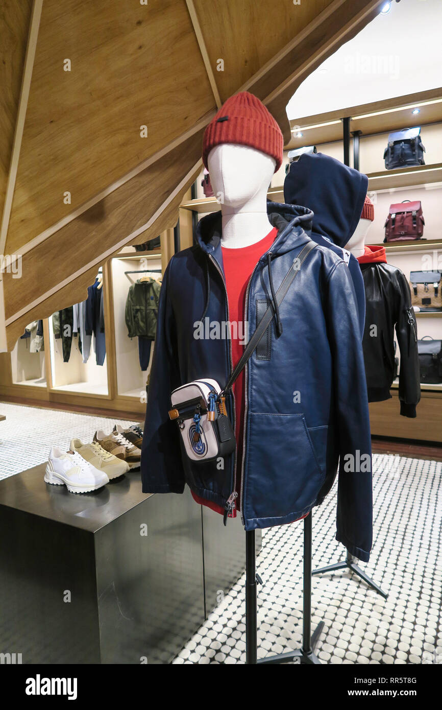 Coach House Fifth Avenue Flagship Store Interior, NYC, USA Stock Photo ...