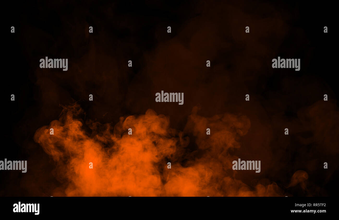 Orange smoke stage studio. Abstract fog texture background for graphic ...