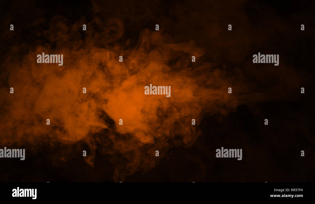 Orange smoke stage studio. Abstract fog texture background for graphic ...