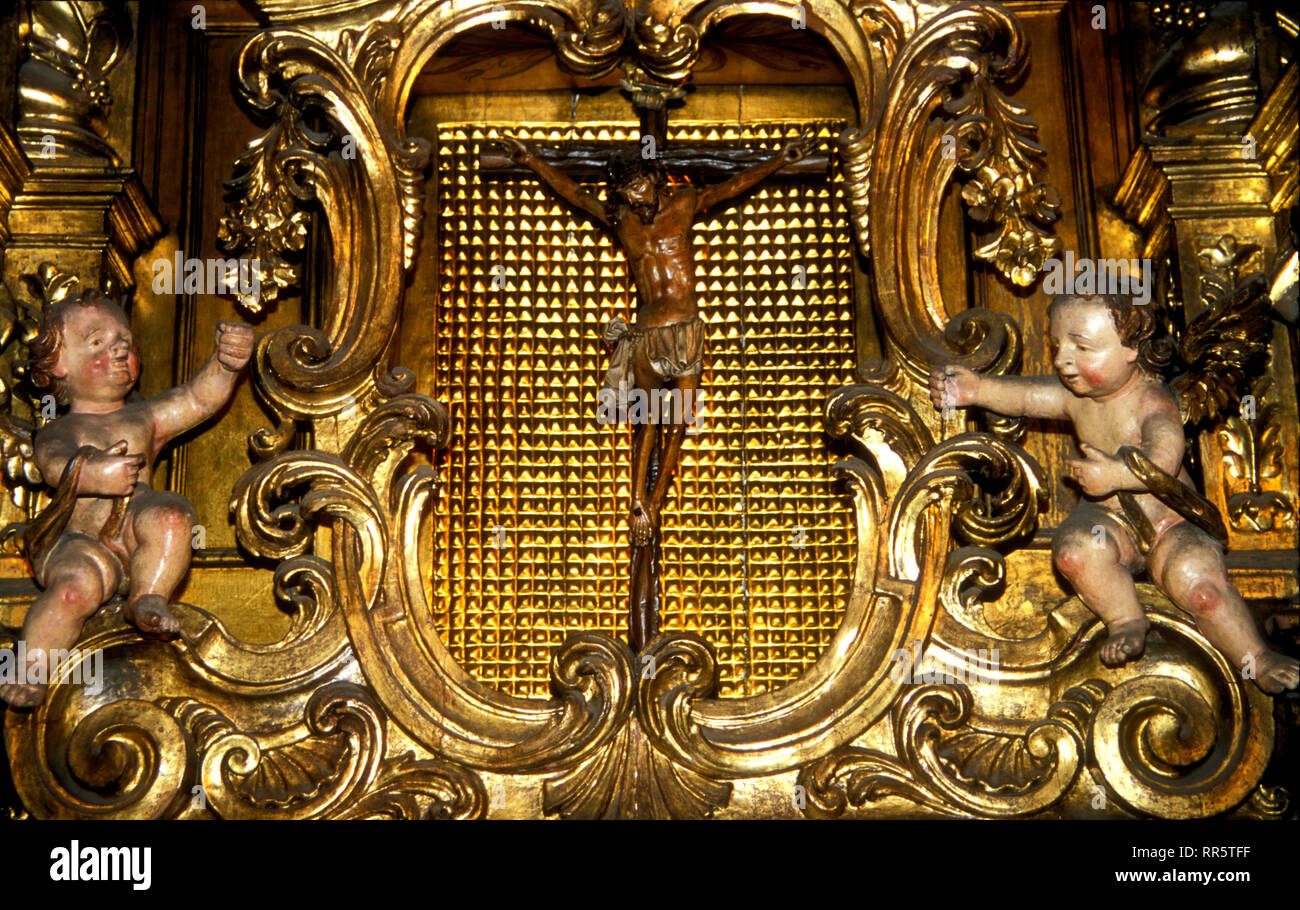 Crucifixion of Christ in Barcelona Cathedral, Spain Stock Photo - Alamy