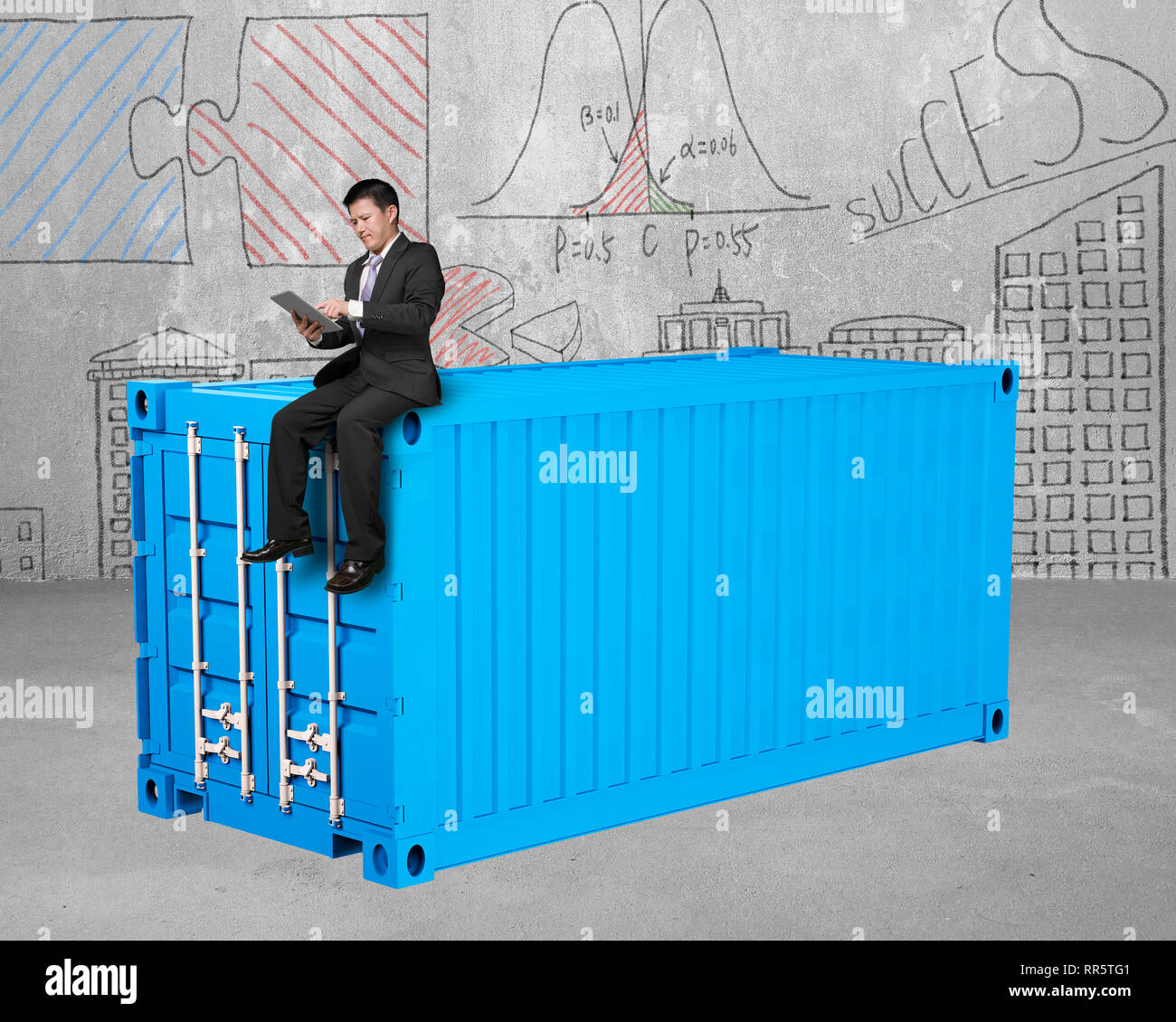 Sitting on shipping container hi-res stock photography and images - Alamy