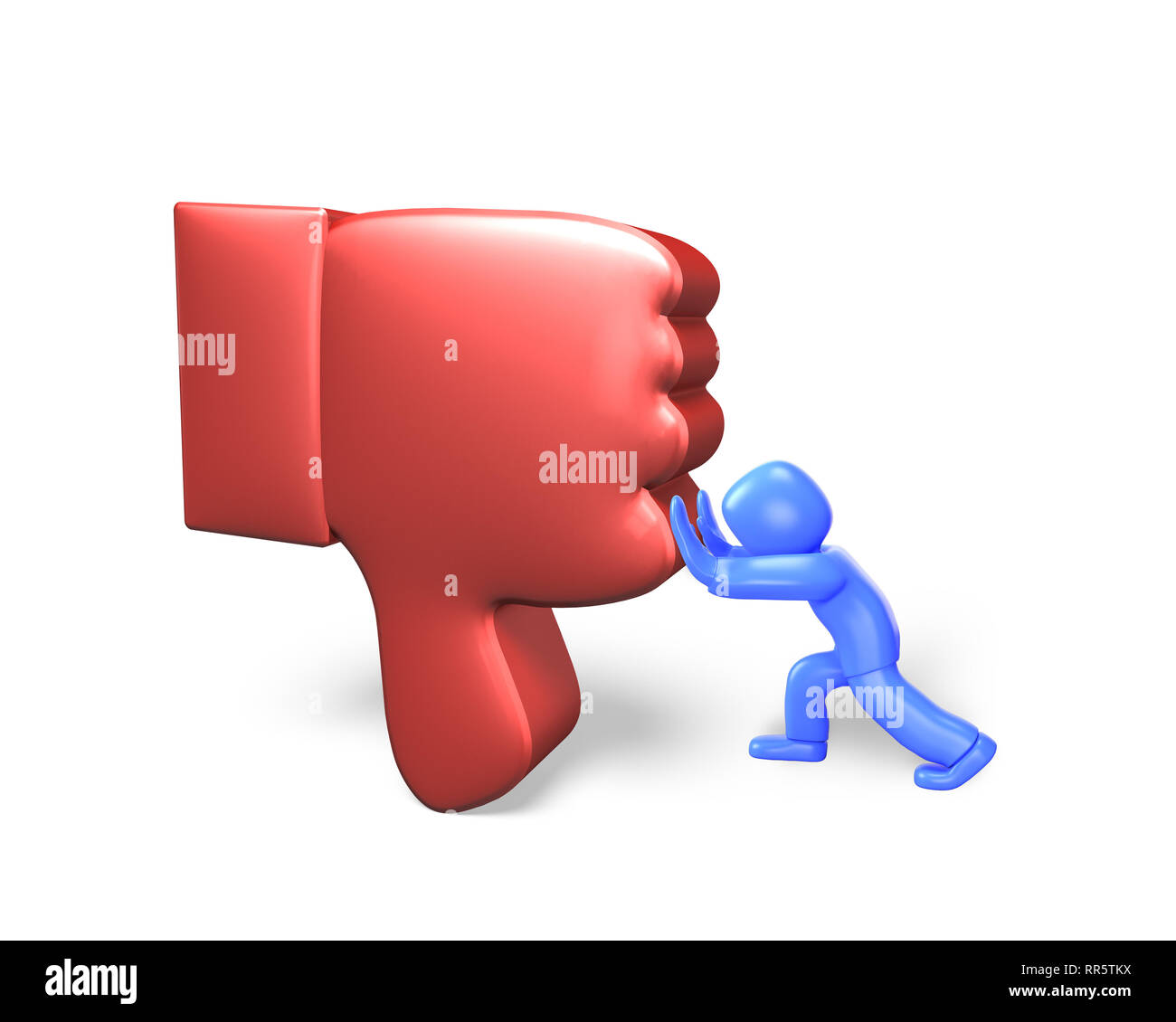 Pushing Someone Down Clipart