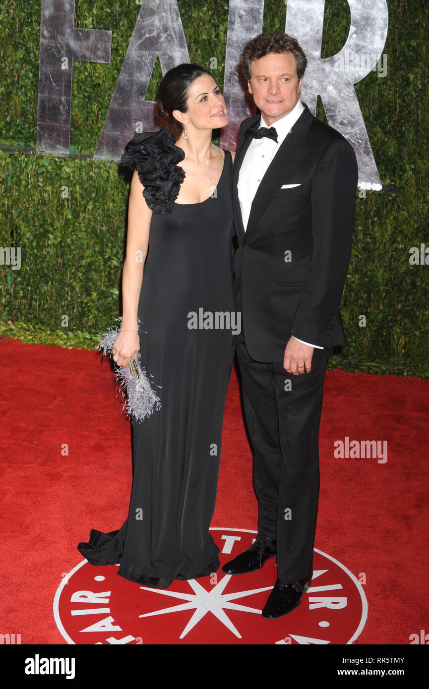 Colin Firth and wife Livia Giuggioli at the 2010 Vanity Fair Oscar ...