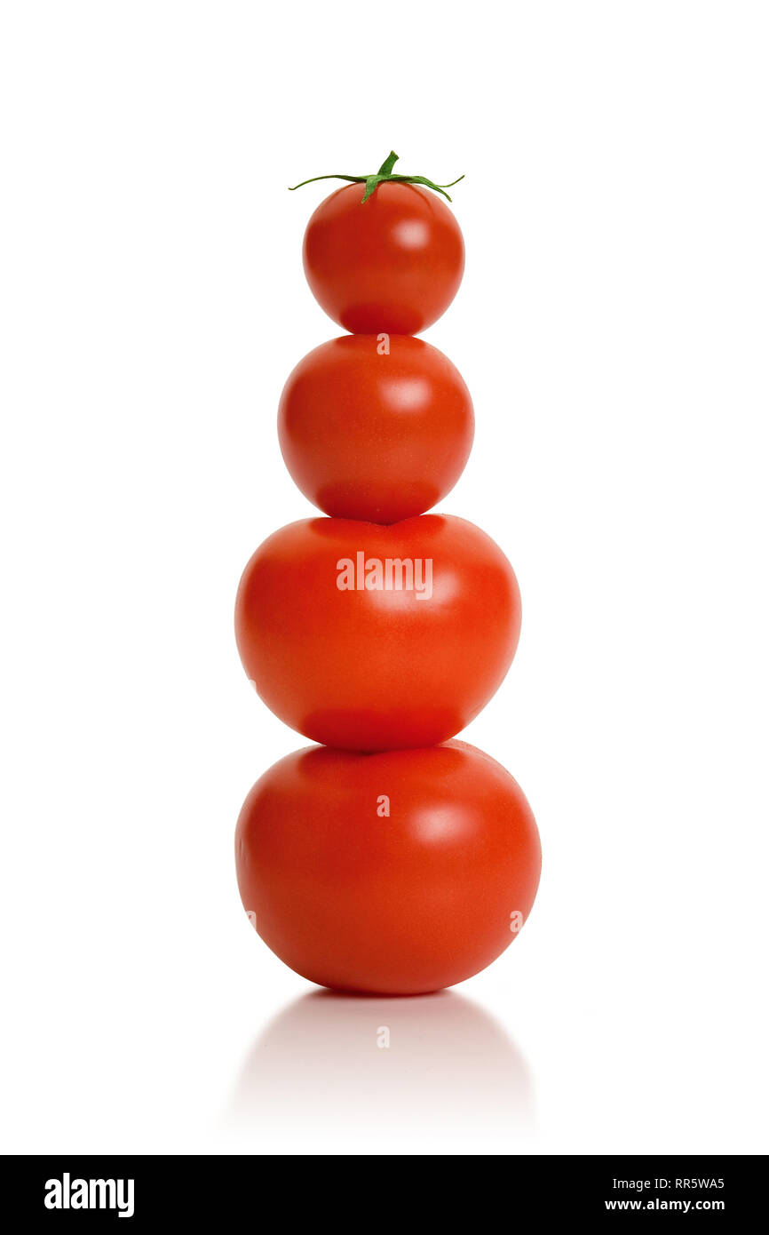 Fresh tomatoes isolated on white background Stock Photo - Alamy
