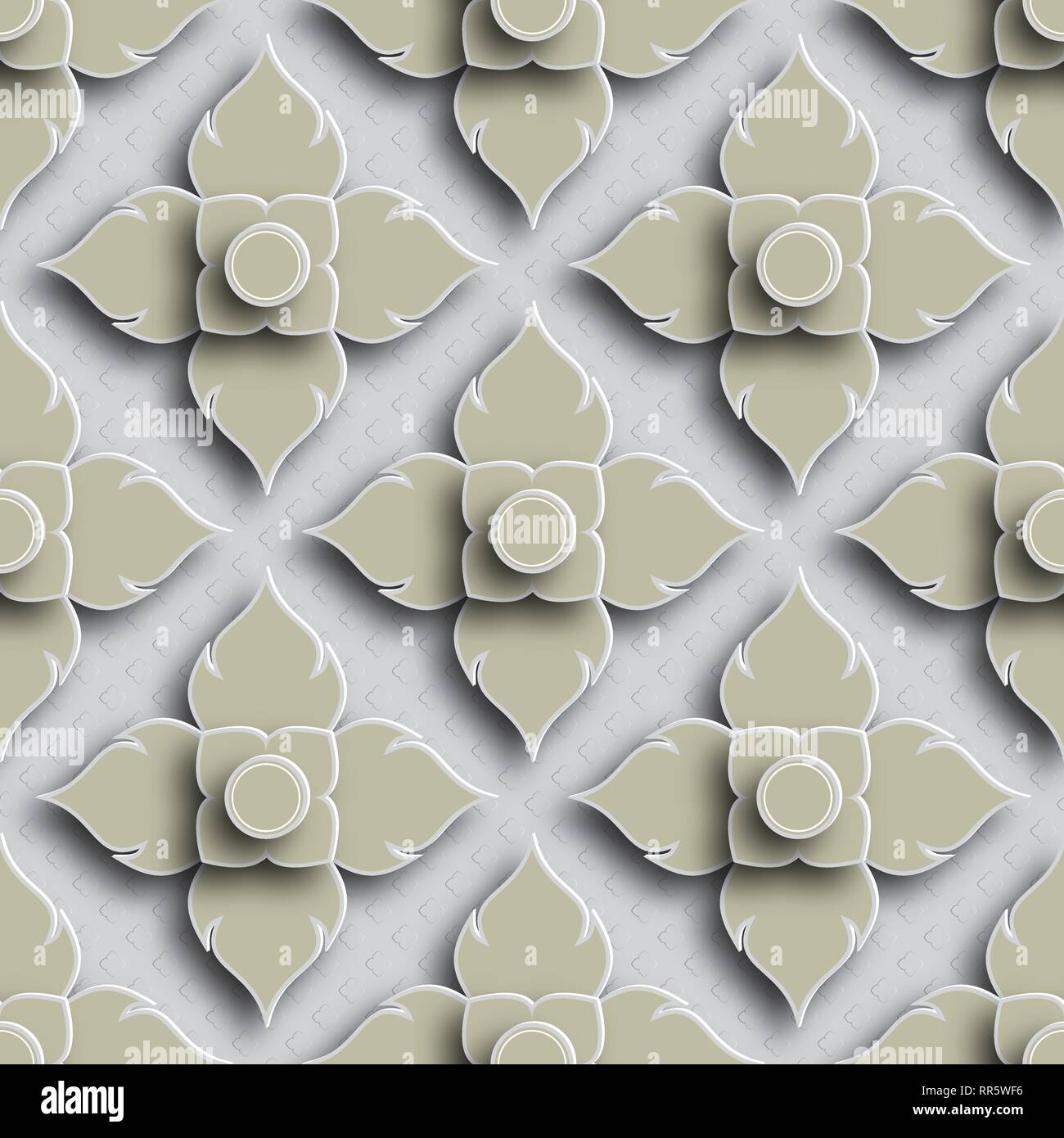 Thai style pattern illustration Stock Vector Images - Alamy