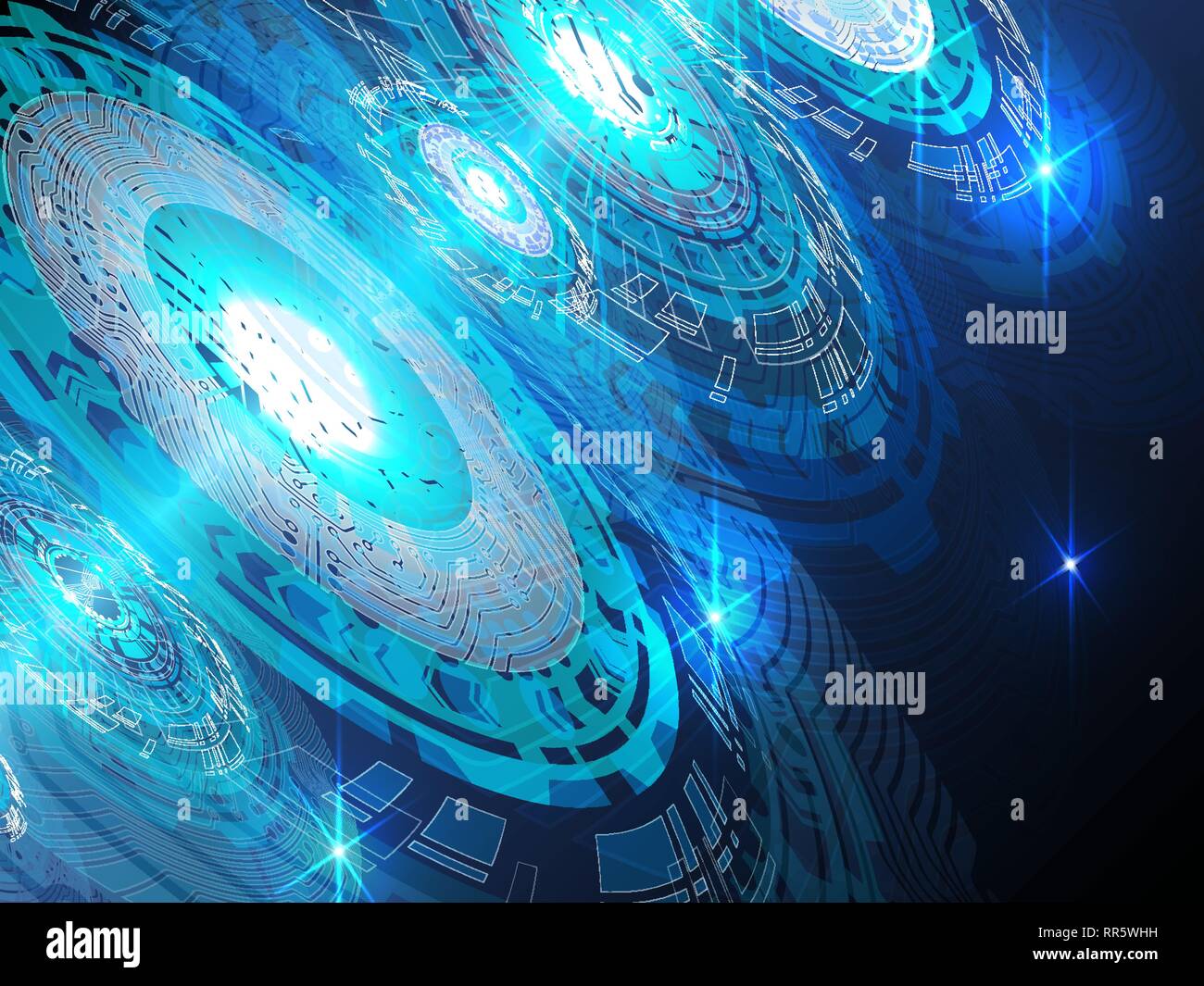 Blue high technology abstract background Stock Vector Image & Art - Alamy