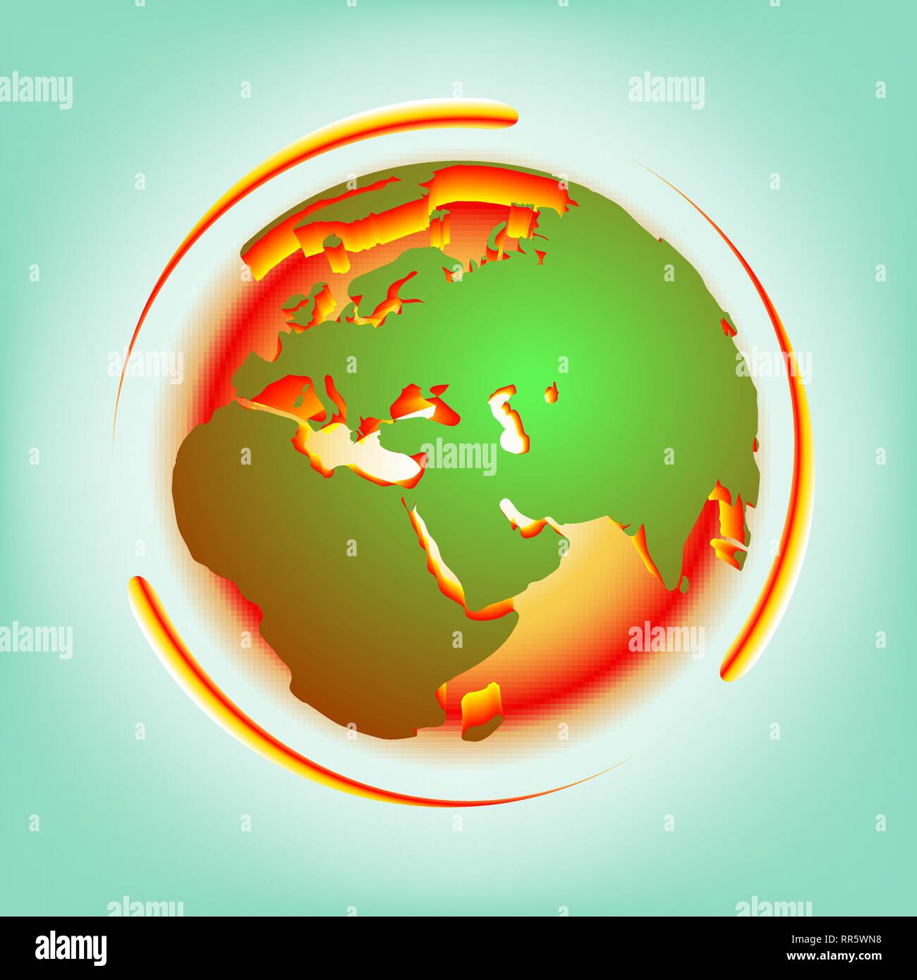Global warming vector Stock Vector Image & Art - Alamy