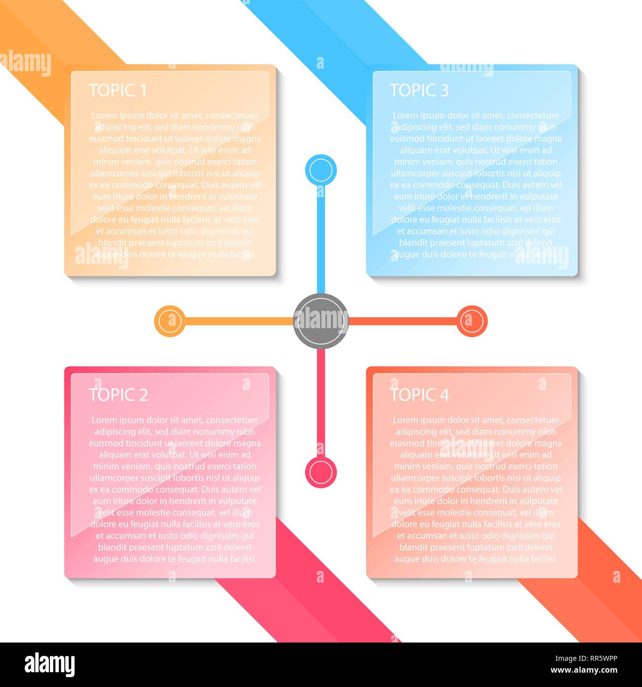 Colorful four labels transparency infographic Stock Vector Image & Art ...