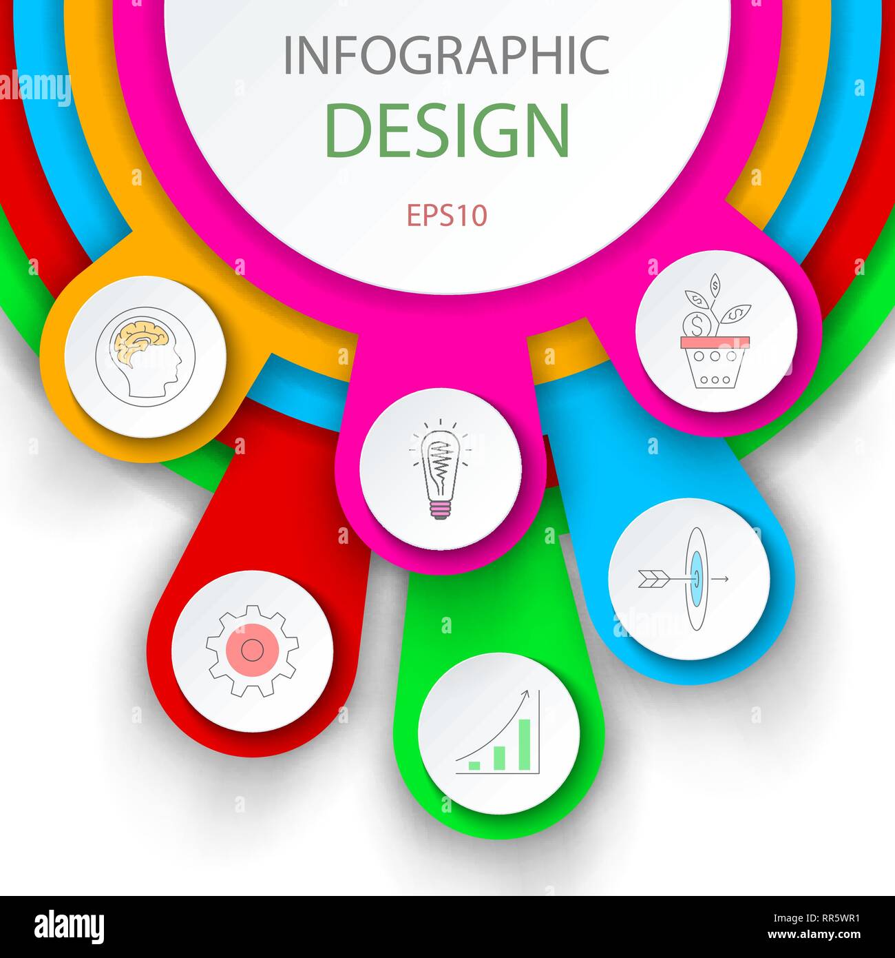 Abstract infographics number options template Stock Vector Image & Art ...