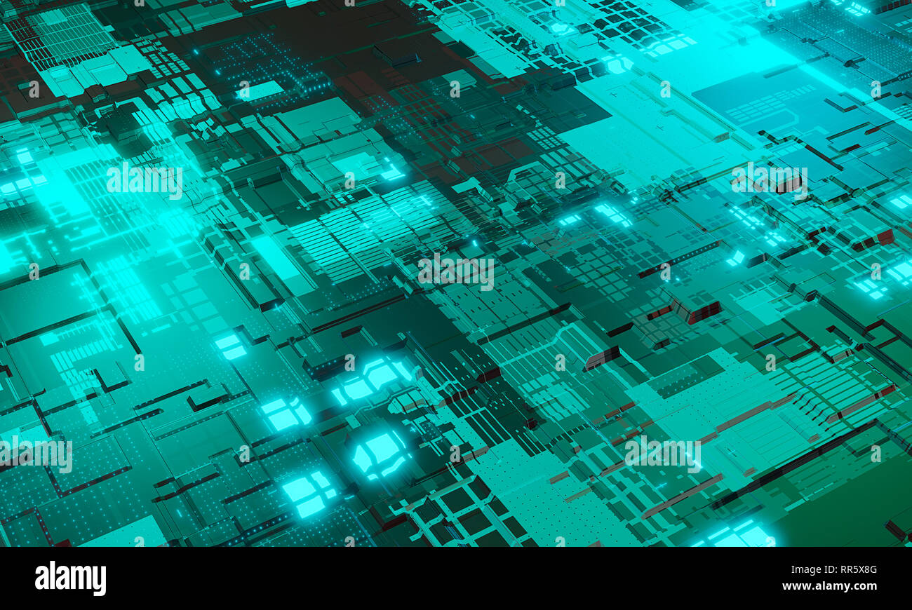 Abstract high tech electronic PCB (Printed circuit board) background in ... Abstract high tech electronic PCB (Printed circuit board) background in ...