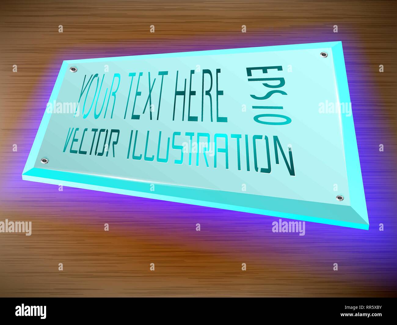 Led exit sign Stock Vector Images - Alamy