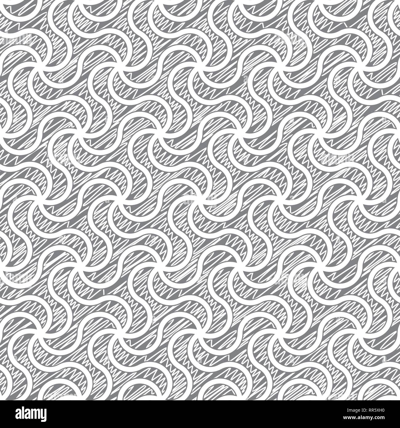 Vector geometric seamless patterns set, black and white texture Stock ...