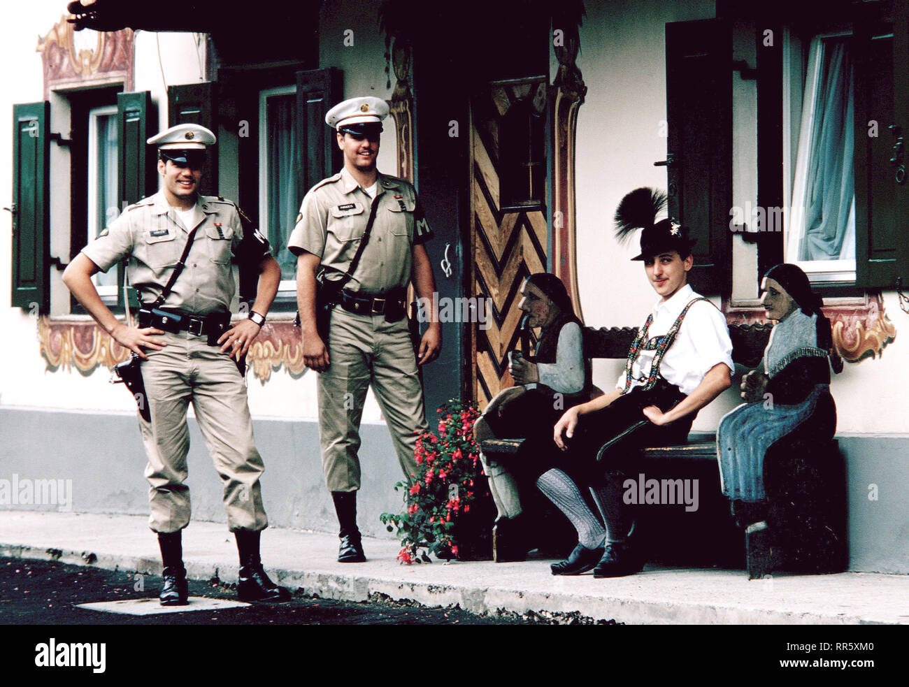 1974 - US Army military policemen on duty in a German town Stock Photo ...
