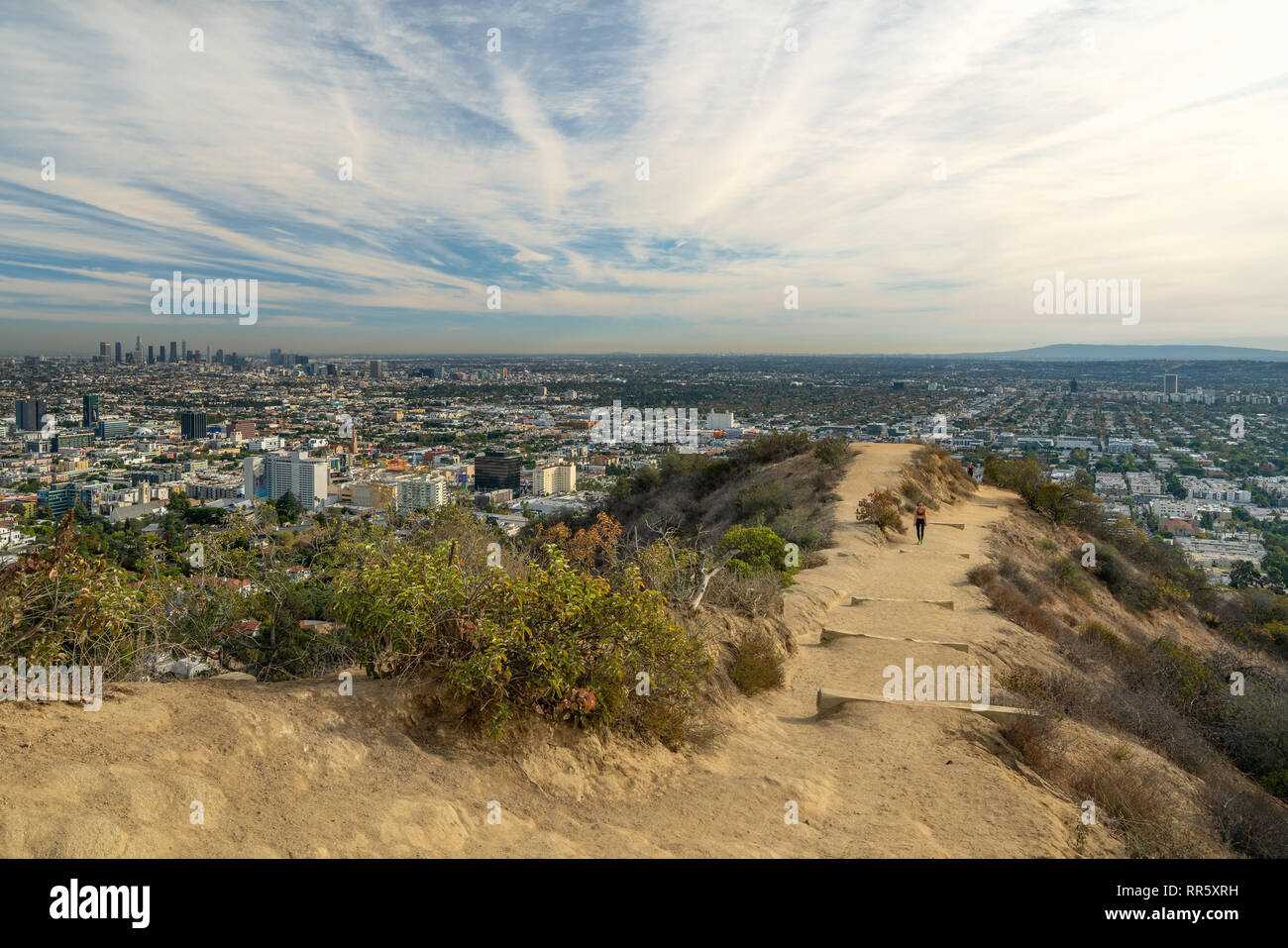 Runyon Canyon Park - a popular hiking area in Los Angeles Stock Photo ...