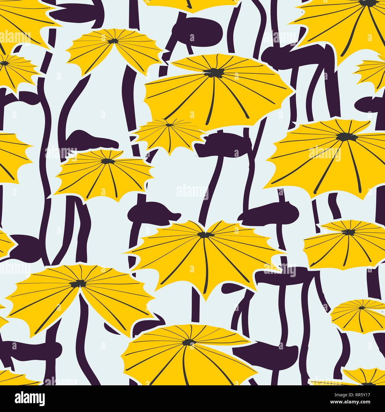 Seamless background yellow lotus in pond Stock Vector Image & Art - Alamy