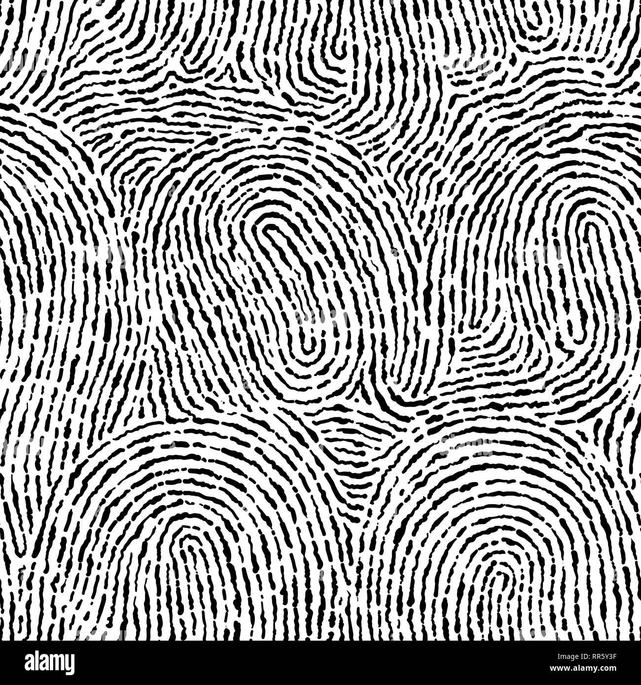 Fingerprint seamless background on square shape Stock Vector Image ...