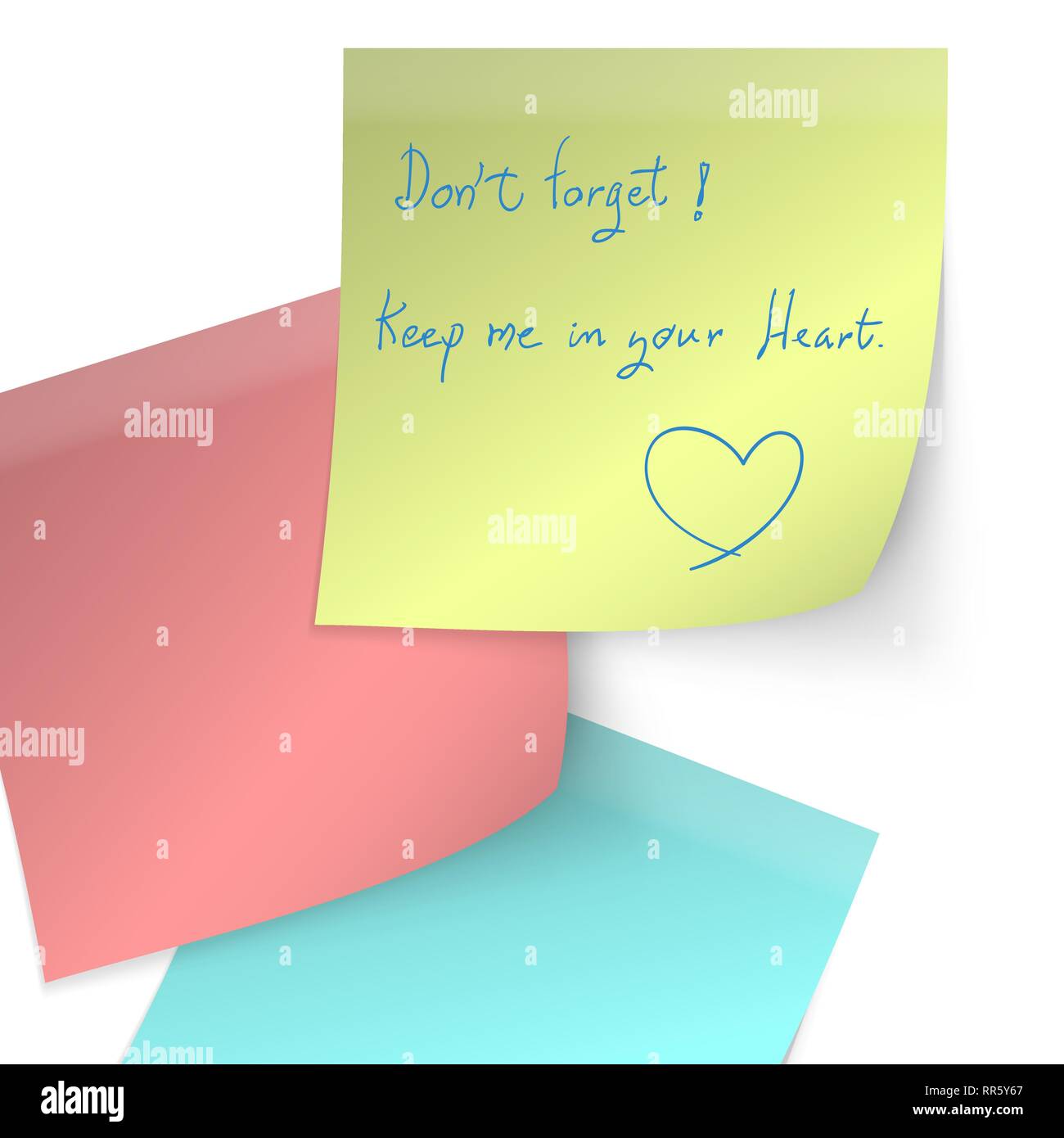 Collection of colored sticky notes Stock Vector Image & Art - Alamy
