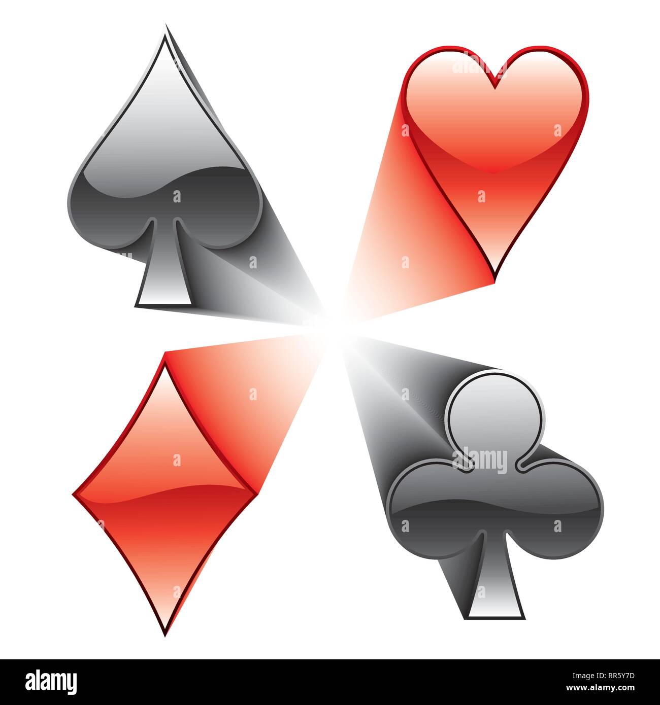 Symbols cards on vector graphic art Stock Vector Image & Art - Alamy