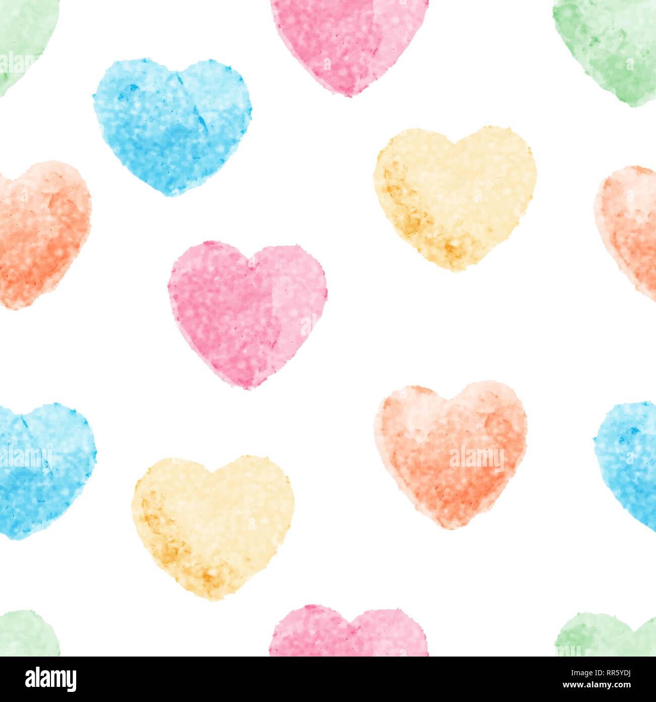 Heart watercolor painting Stock Vector Images - Alamy