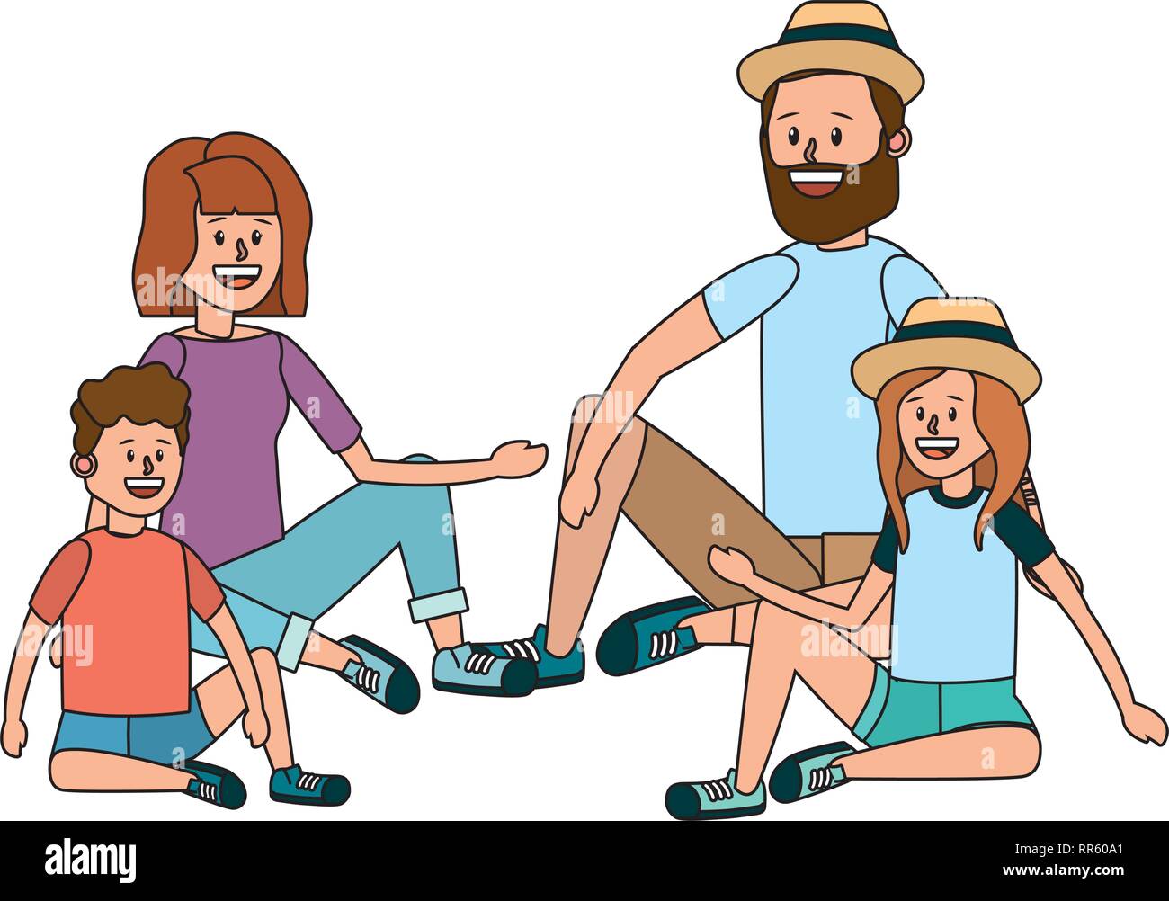 family people cartoon Stock Vector Image & Art - Alamy