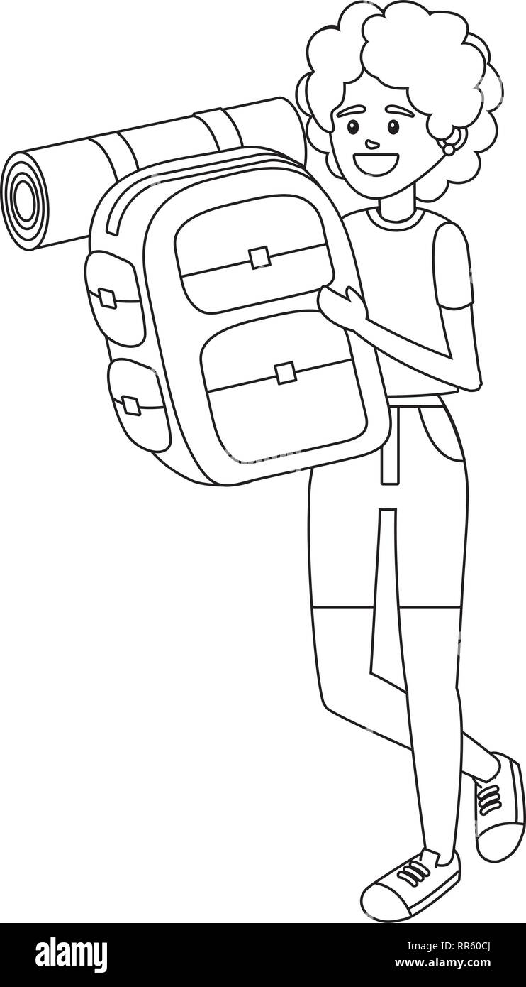 Woman tour guide vector illustration Cut Out Stock Images & Pictures ...