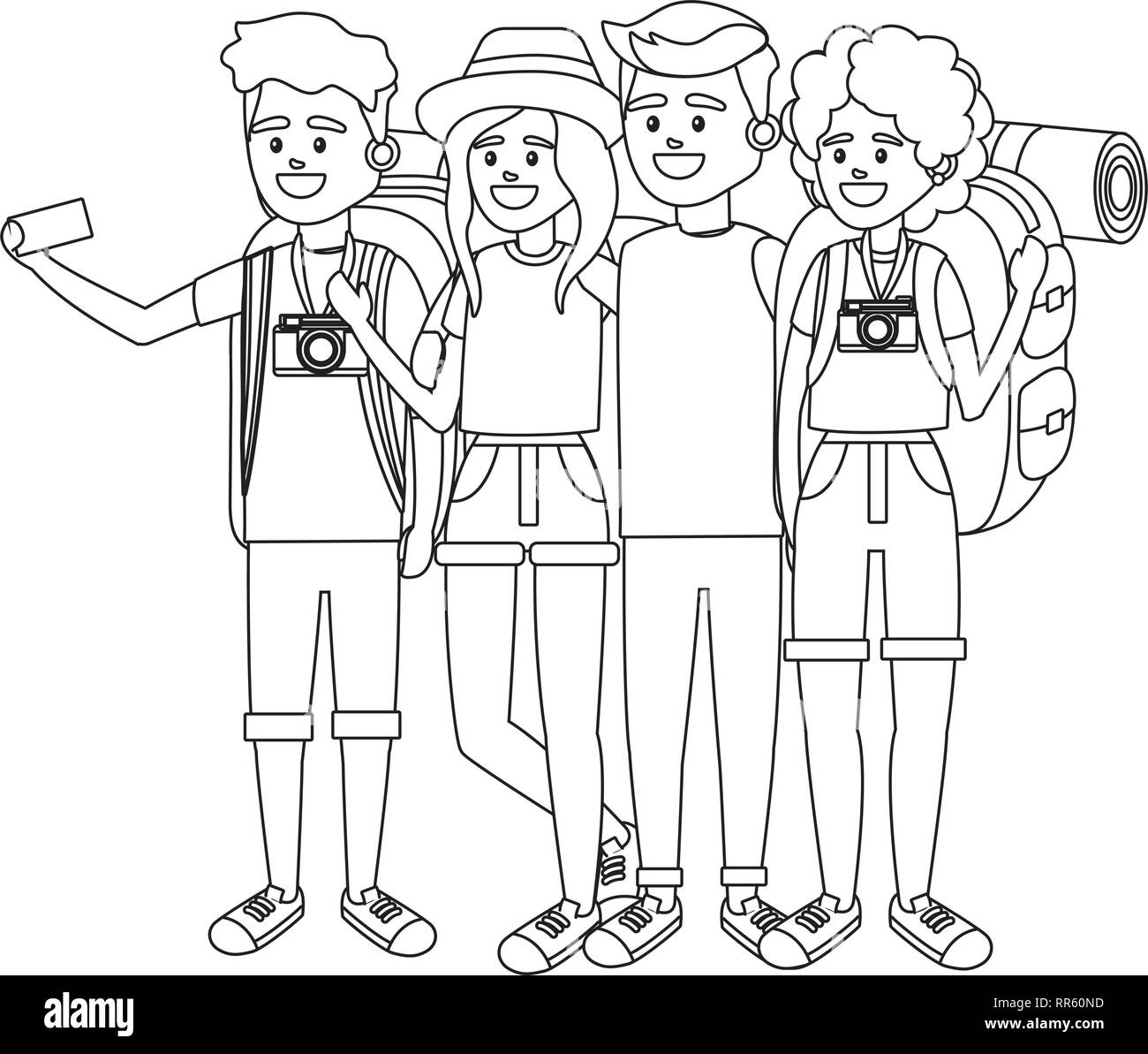 tourist people cartoon Stock Vector Image & Art - Alamy