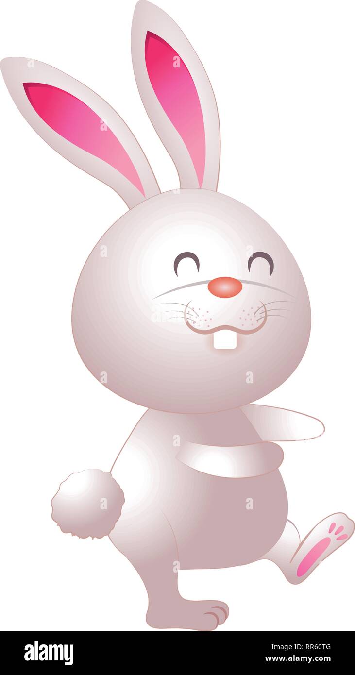cute rabbit cartoon Stock Vector Image & Art - Alamy