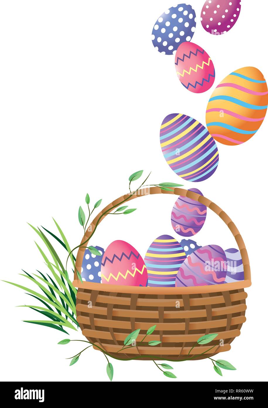 easter eggs cartoon Stock Vector Image & Art - Alamy