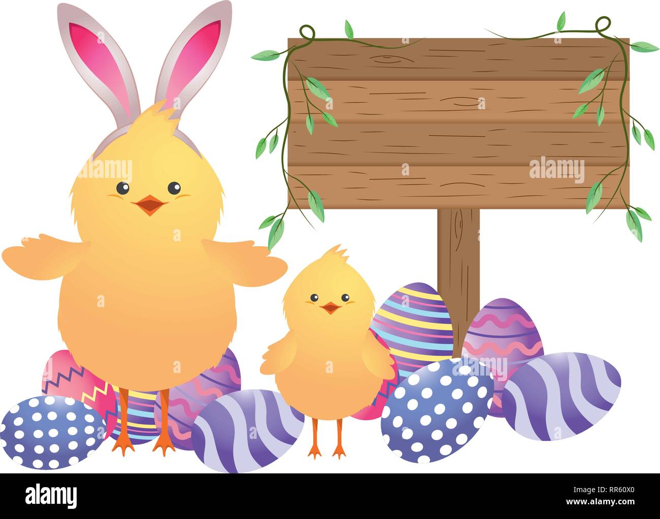 easter chickens cartoon Stock Vector Image & Art - Alamy