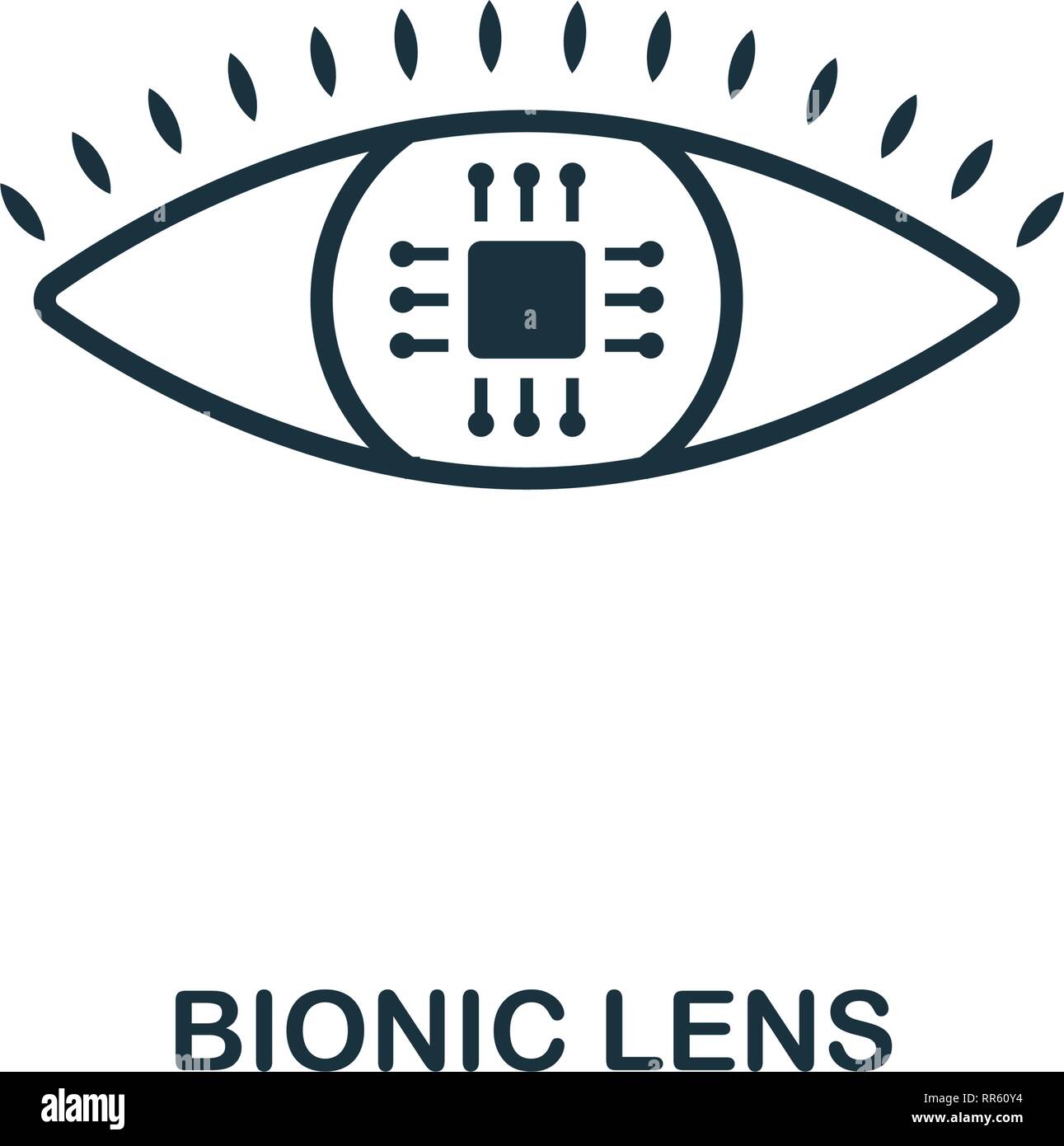 Bionic Lens icon. Premium style design from future technology icons ...