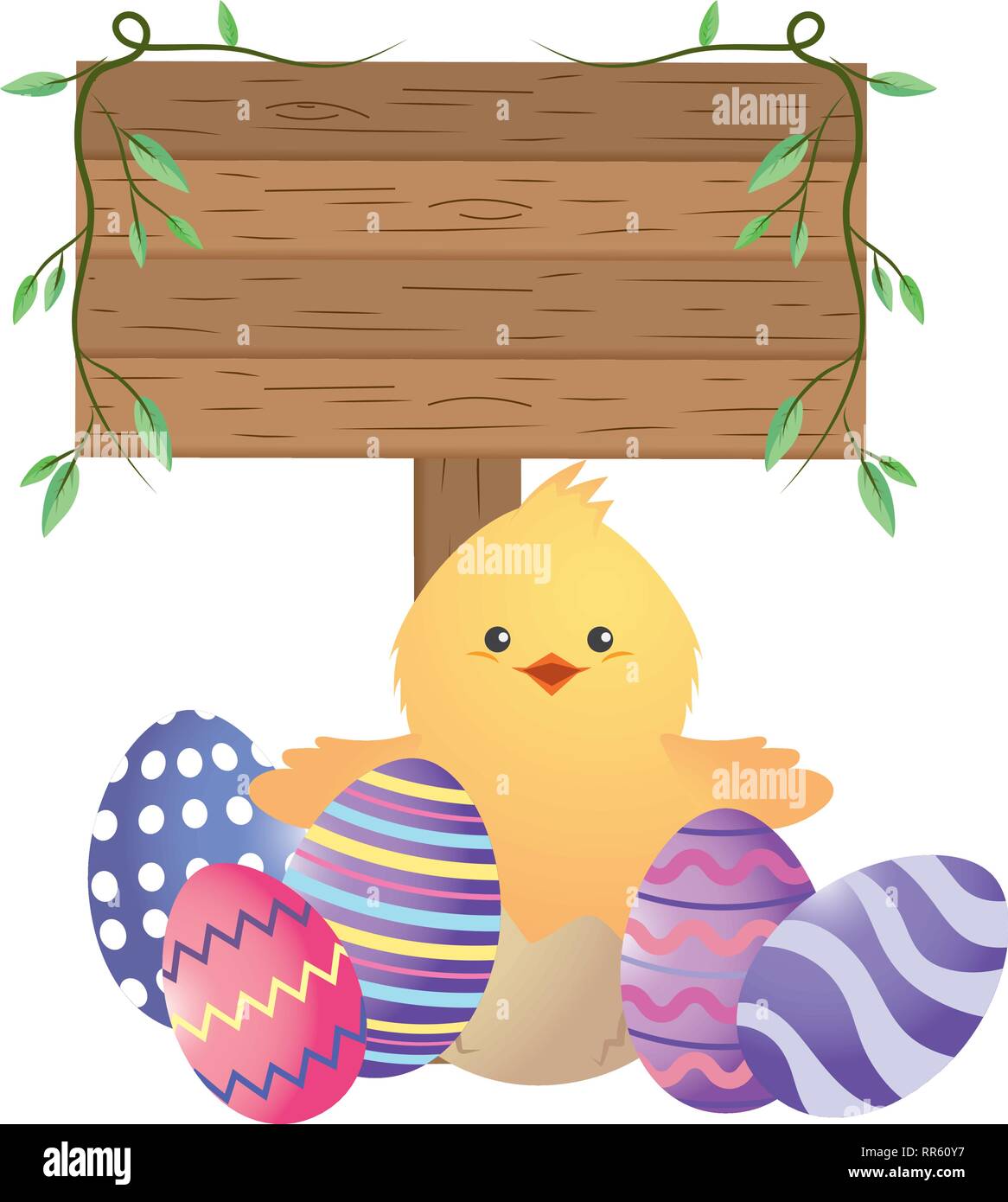 easter chicken cartoon Stock Vector Image & Art - Alamy