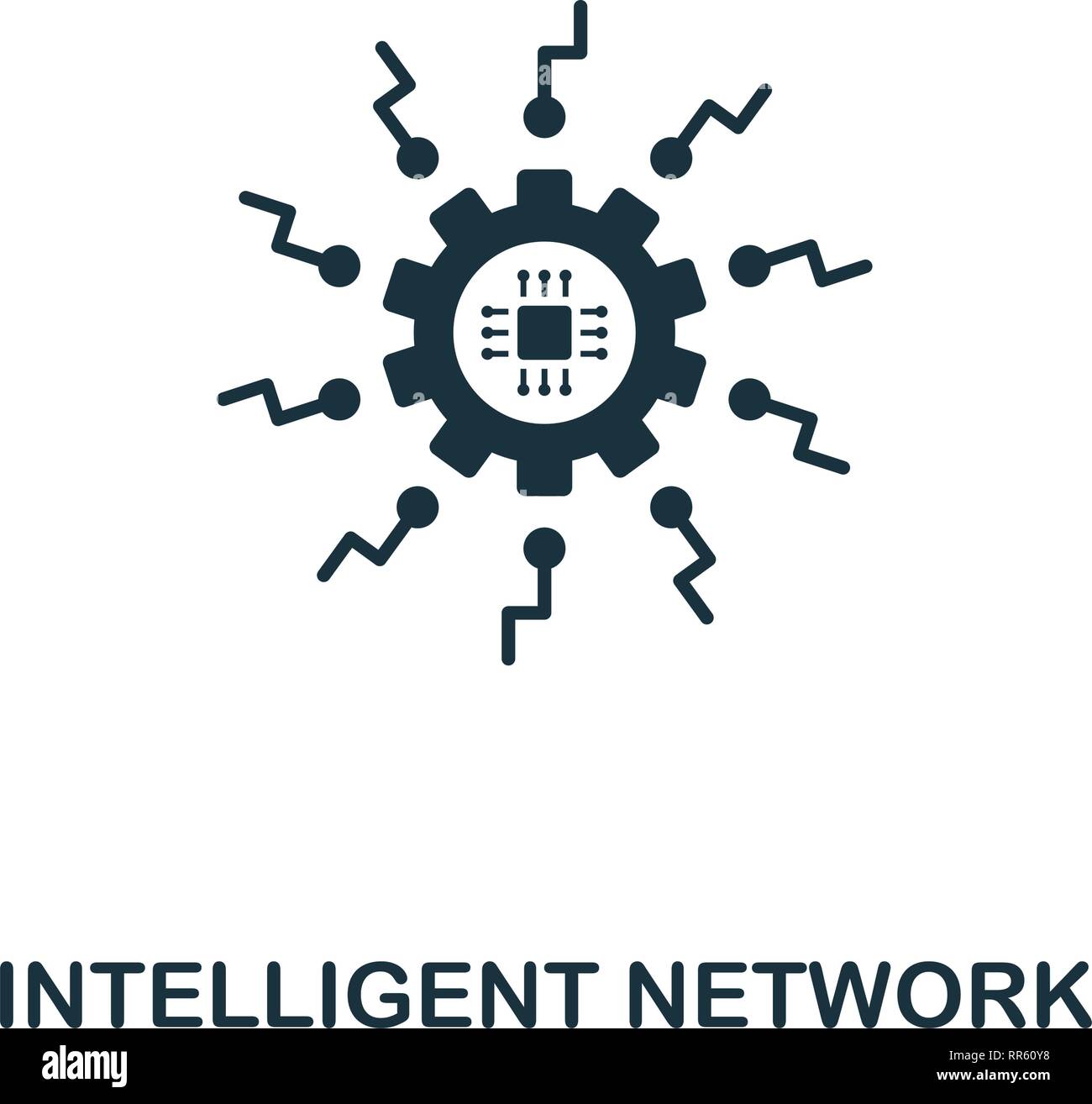 Intelligent Network icon. Premium style design from future technology ...